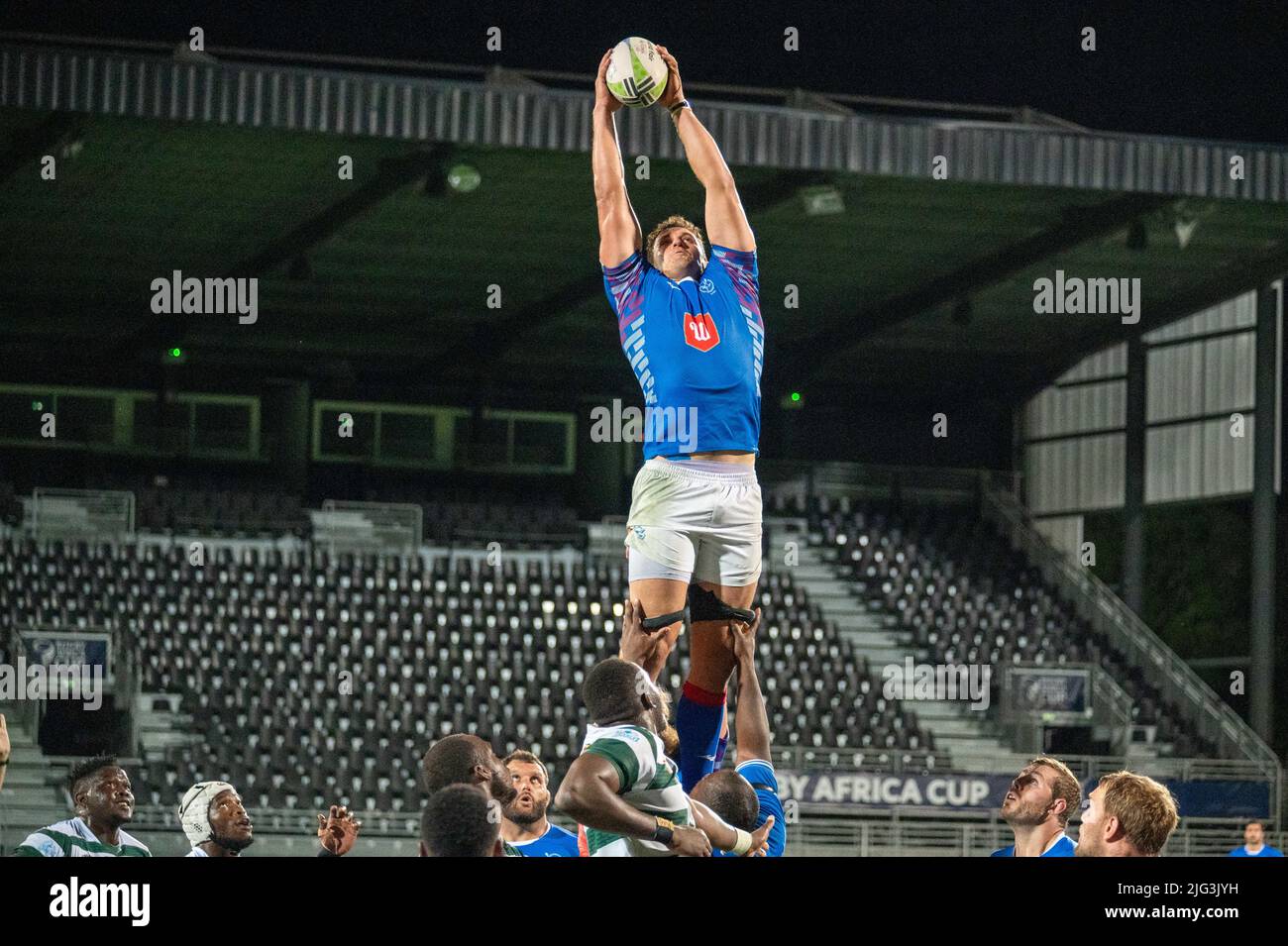 Action during the Rugby Africa Cup 2022, World Cup 2023 Qualifiers ...