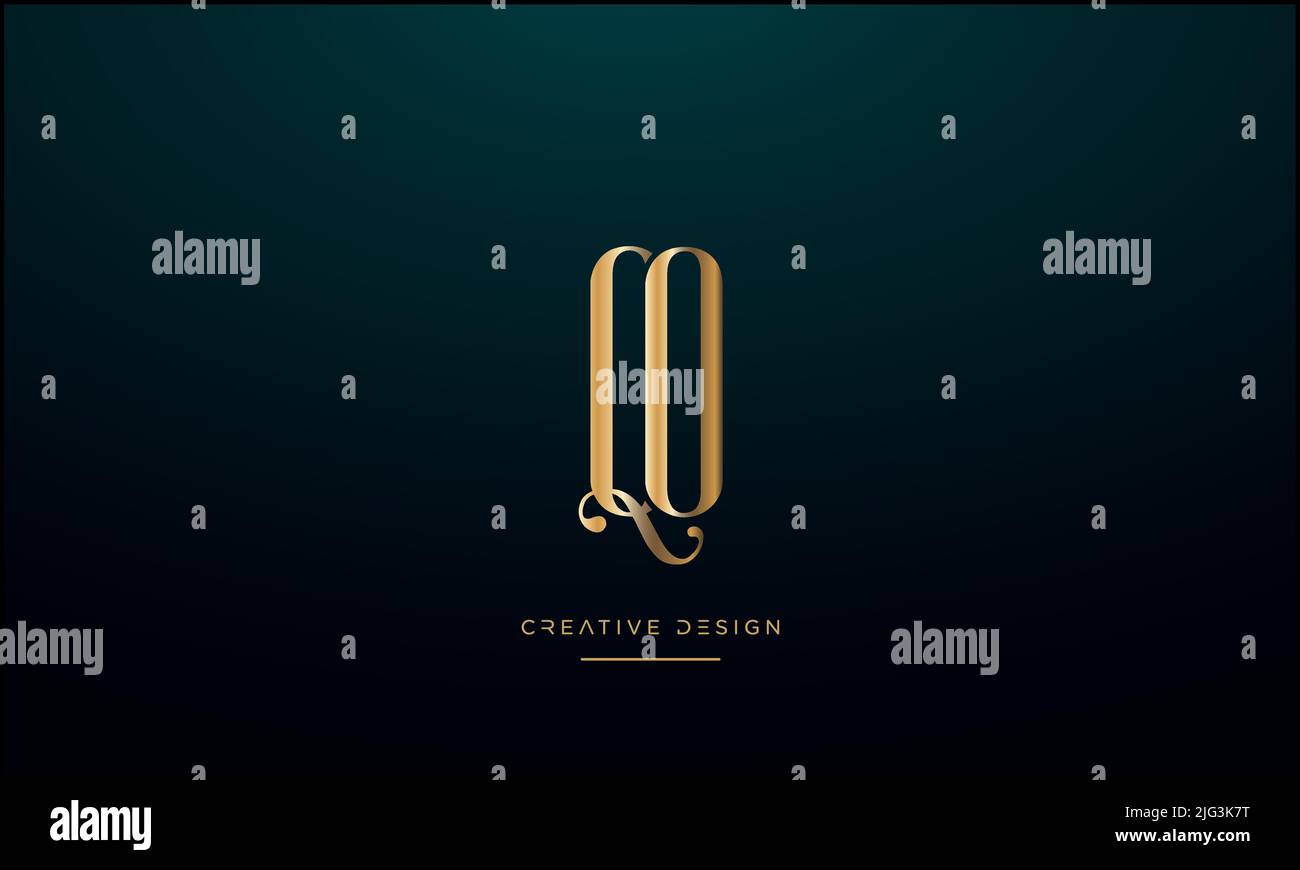 Oq alphabets Stock Vector Images - Alamy
