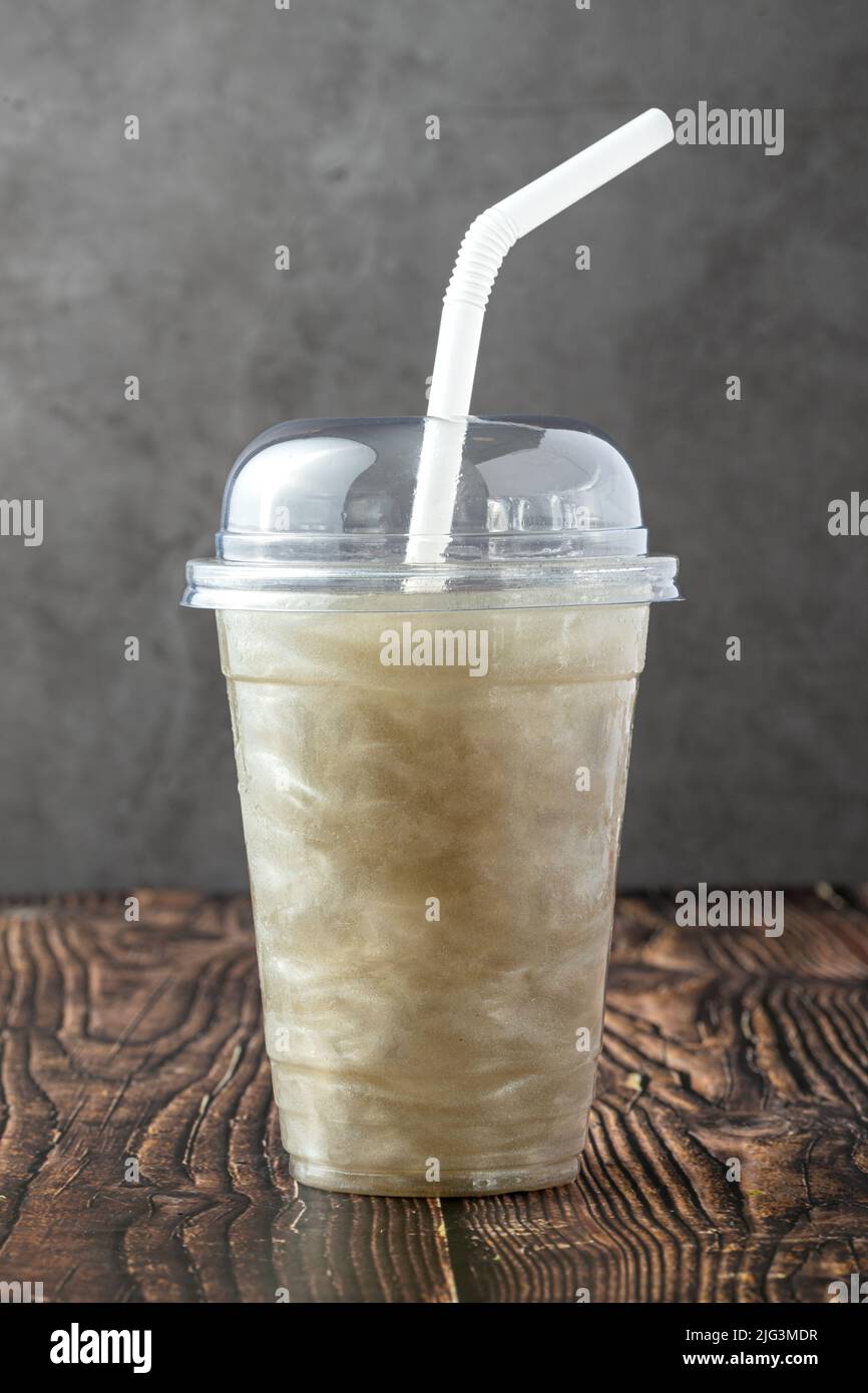 Cold icy drink with Silver edible glitter or shimmer powder Stock Photo ...
