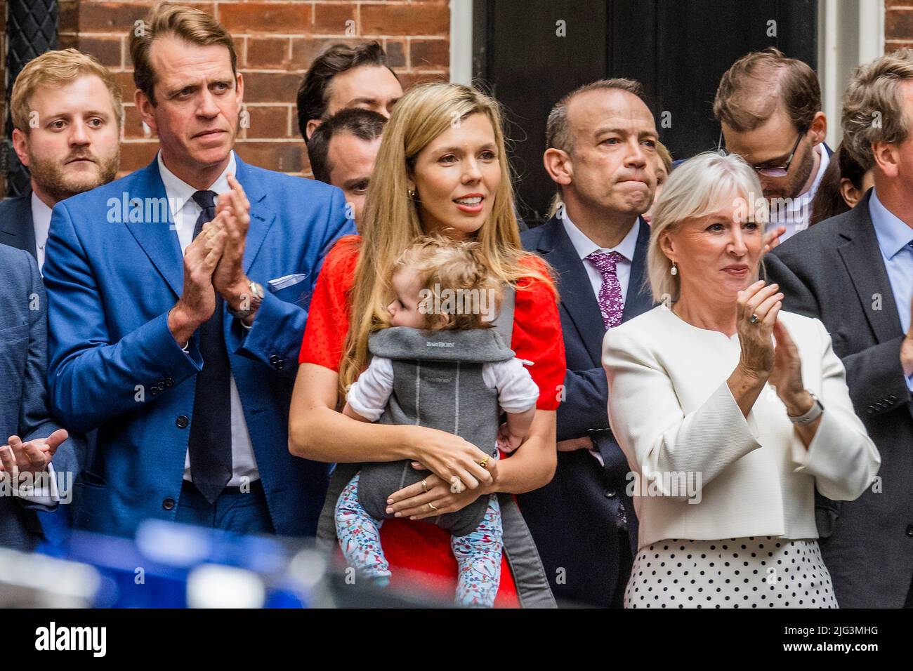 London, UK. 7th July, 2022. Prime Minister Boris Johnson, leaves No 10 ...