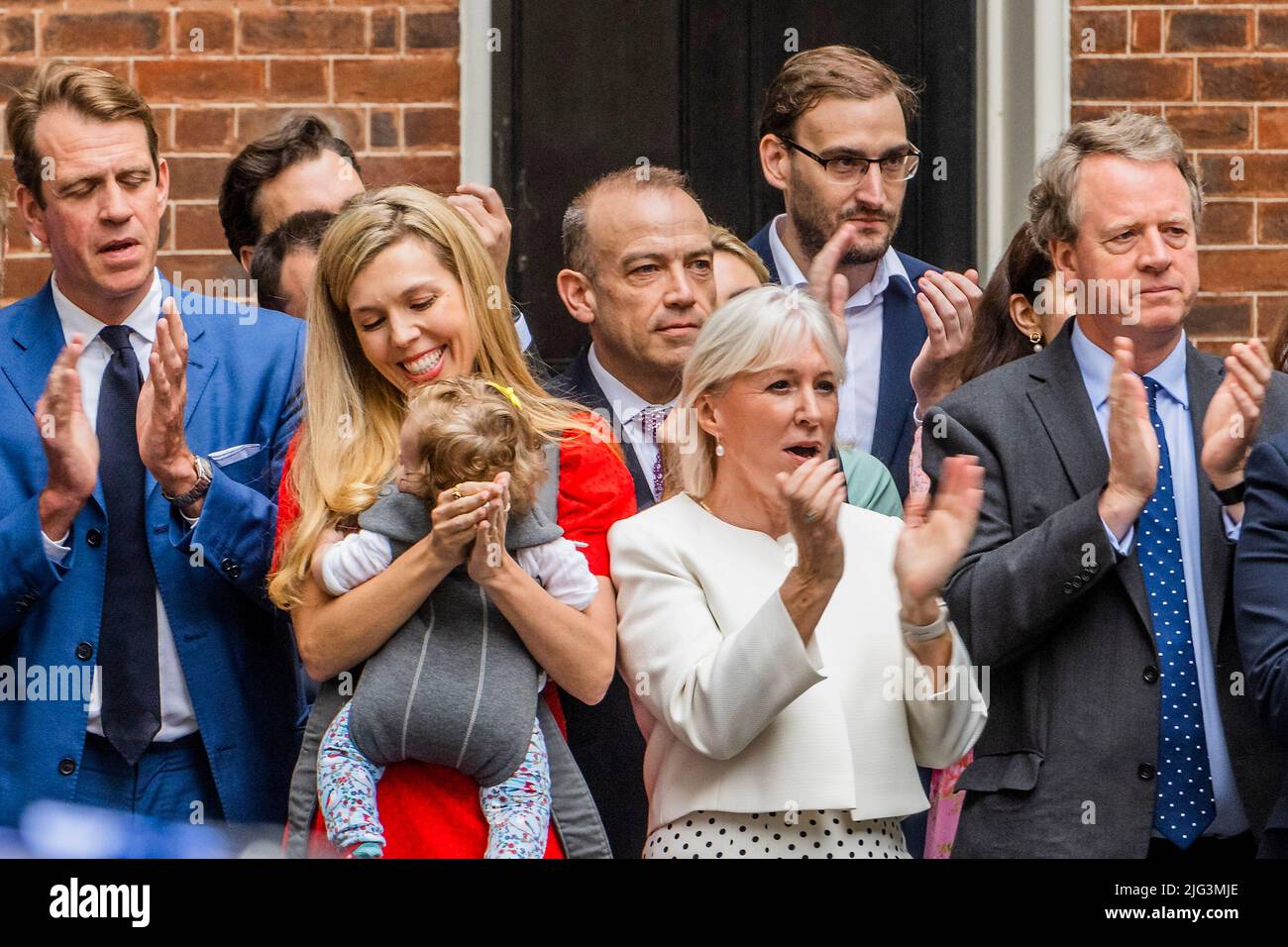 London, UK. 7th July, 2022. Prime Minister Boris Johnson, leaves No 10 ...
