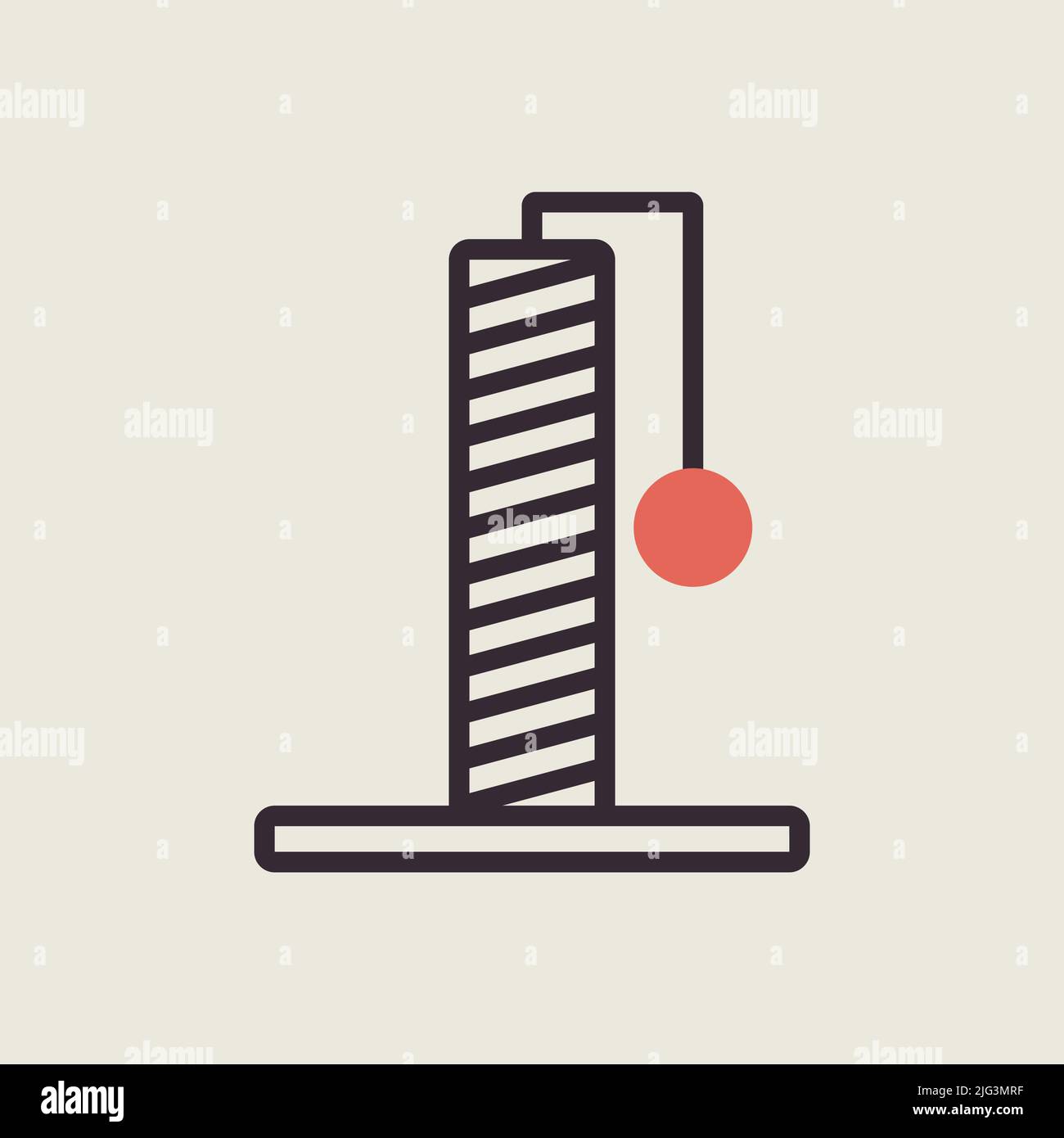 Cat claw point vector isolated icon. Pet animal sign. Graph symbol for ...