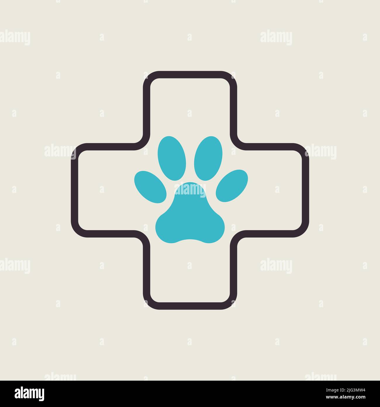 Veterinary vector isolated icon. Pet animal sign. Graph symbol for pet ...