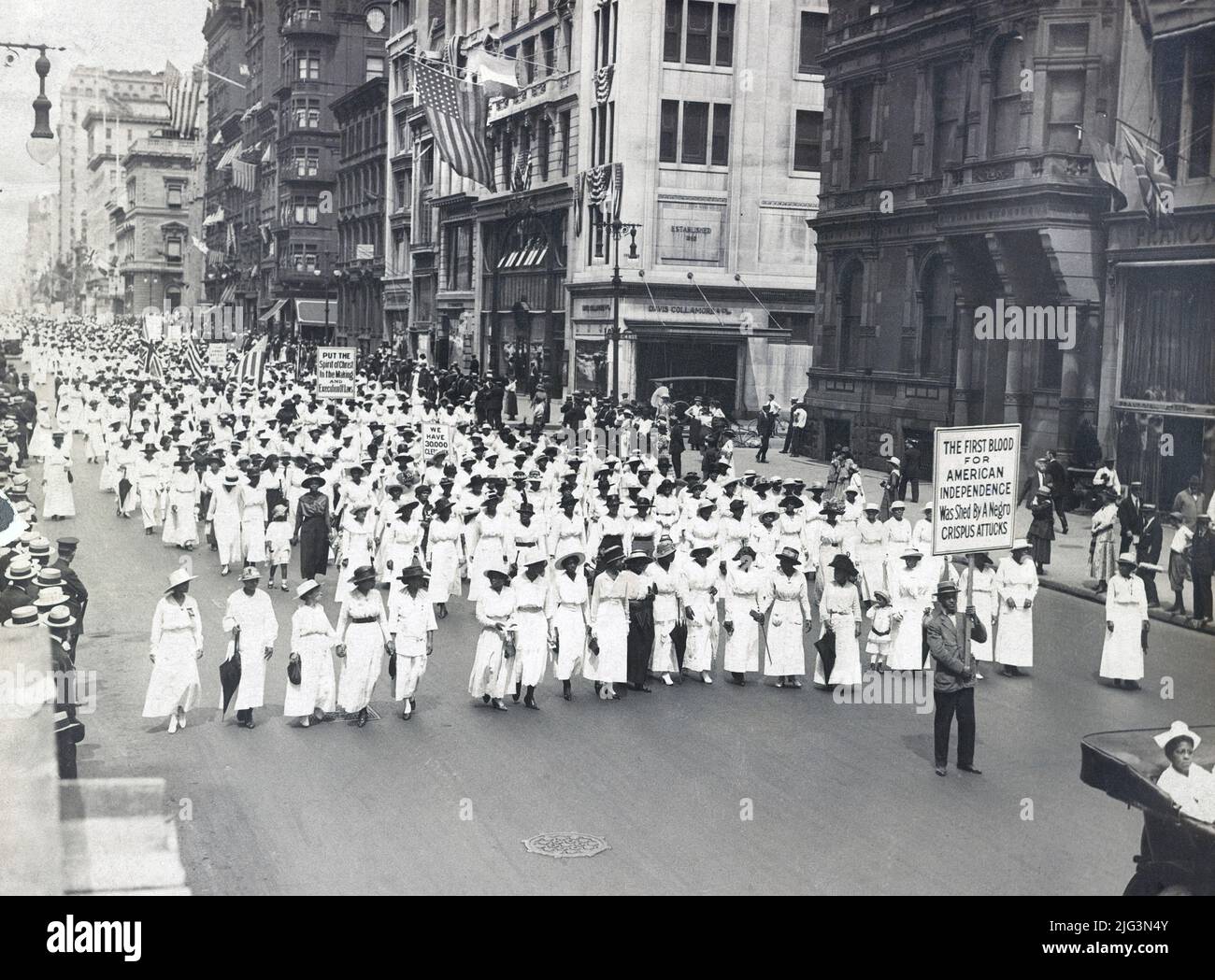 Silent Parade Protest against East St. Louis Riots, New York City, New ...