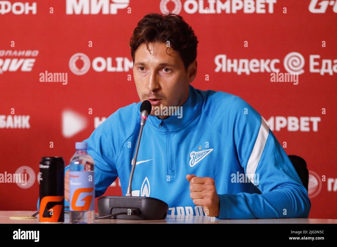 Zenit Football Club player Daler Kuzyaev in St. Petersburg at Gazprom ...
