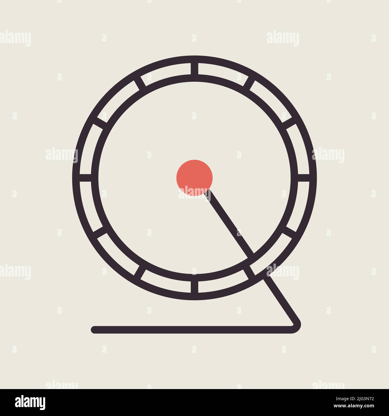 Hamster wheel vector icon. Pet animal sign. Graph symbol for pet and ...
