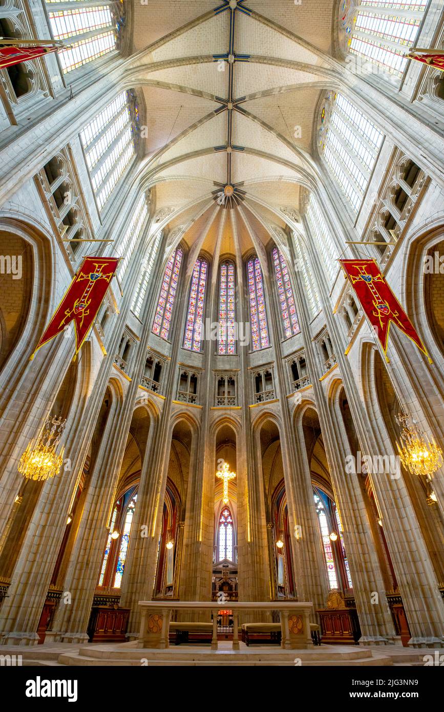 The Cathedral of the Holy Cross (Sainte-Croix) of Orleans in the Centre ...