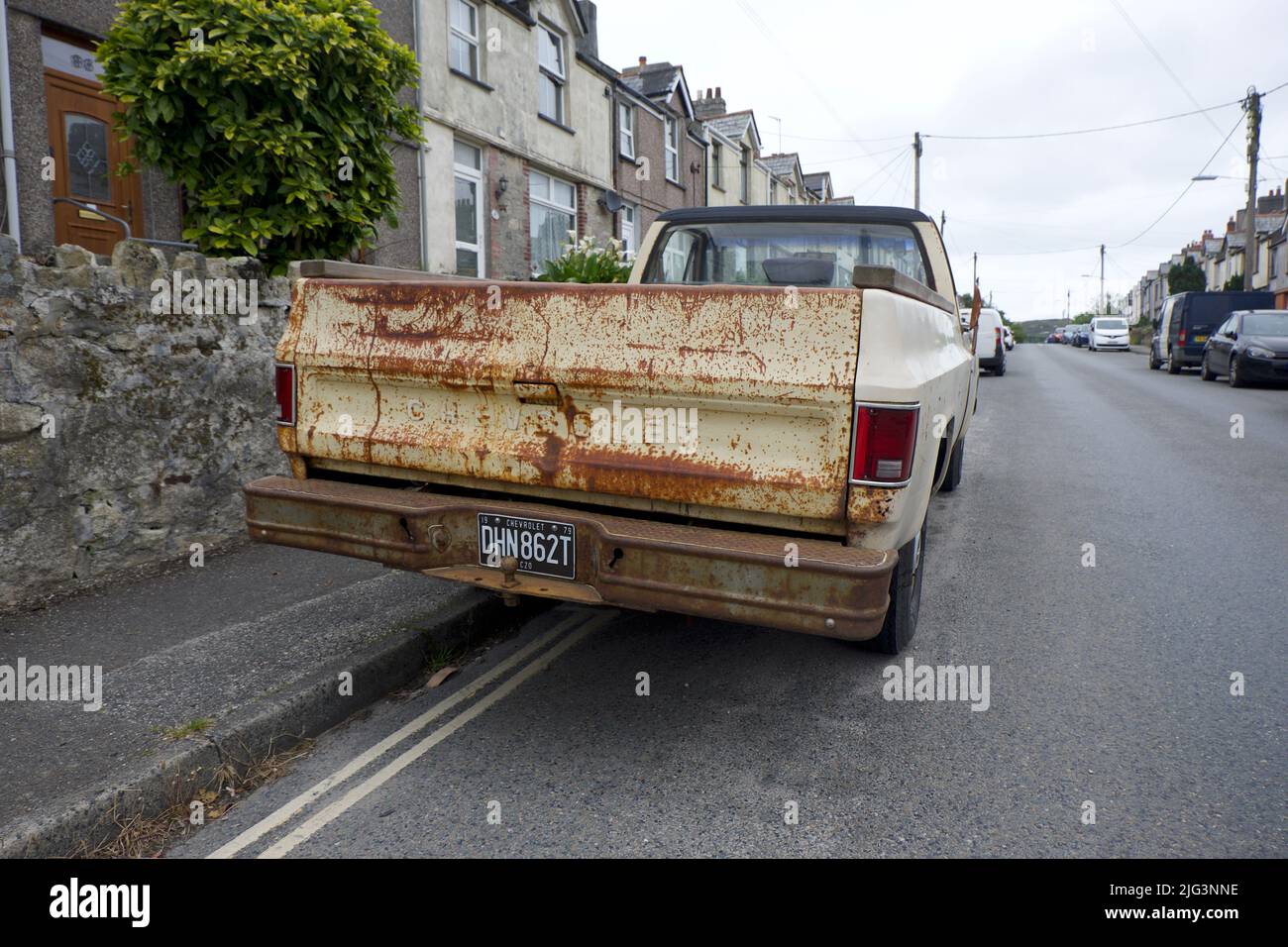 Nanpean Cornwall England July 4 2022 Pick Up Truck 1972 CHEVROLET ...