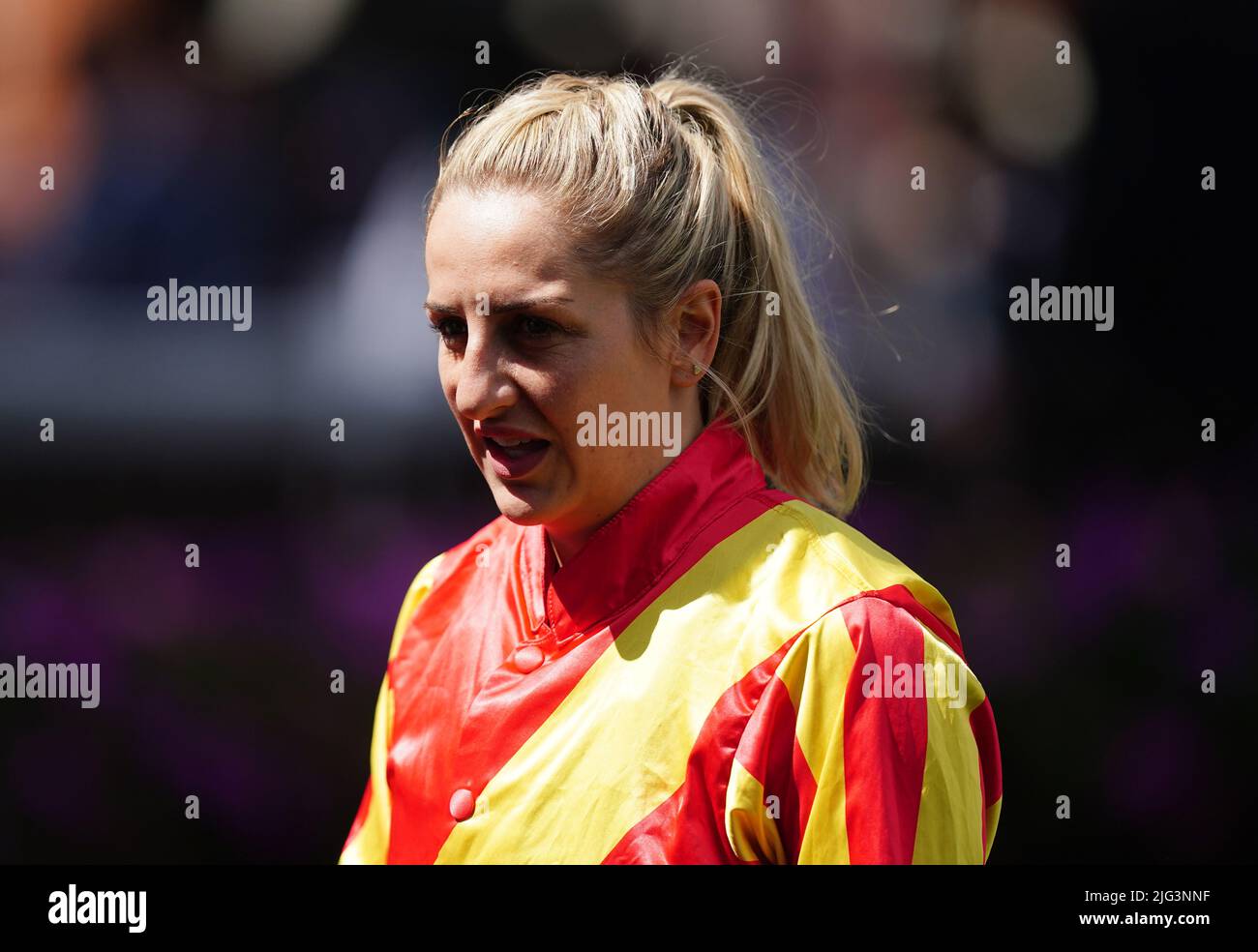 Josephine Gordon on Ladies day of the Moet and Chandon July Festival at ...