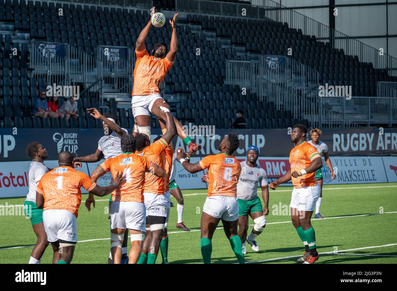 Touch during the Rugby Africa Cup 2022, World Cup 2023 Qualifiers ...
