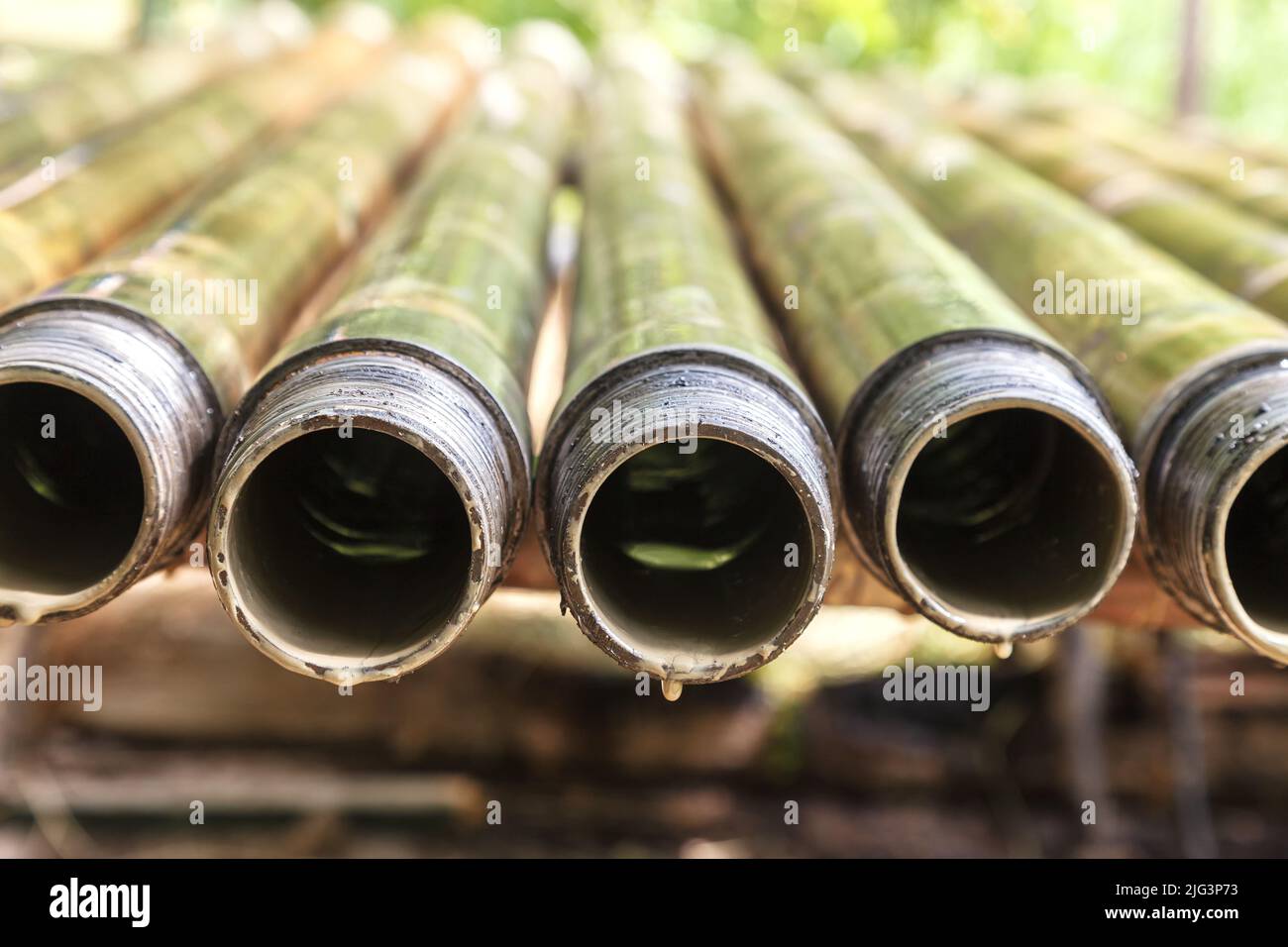 Drilling of oil, gas and water wells. Inspection of drilling pipes ...