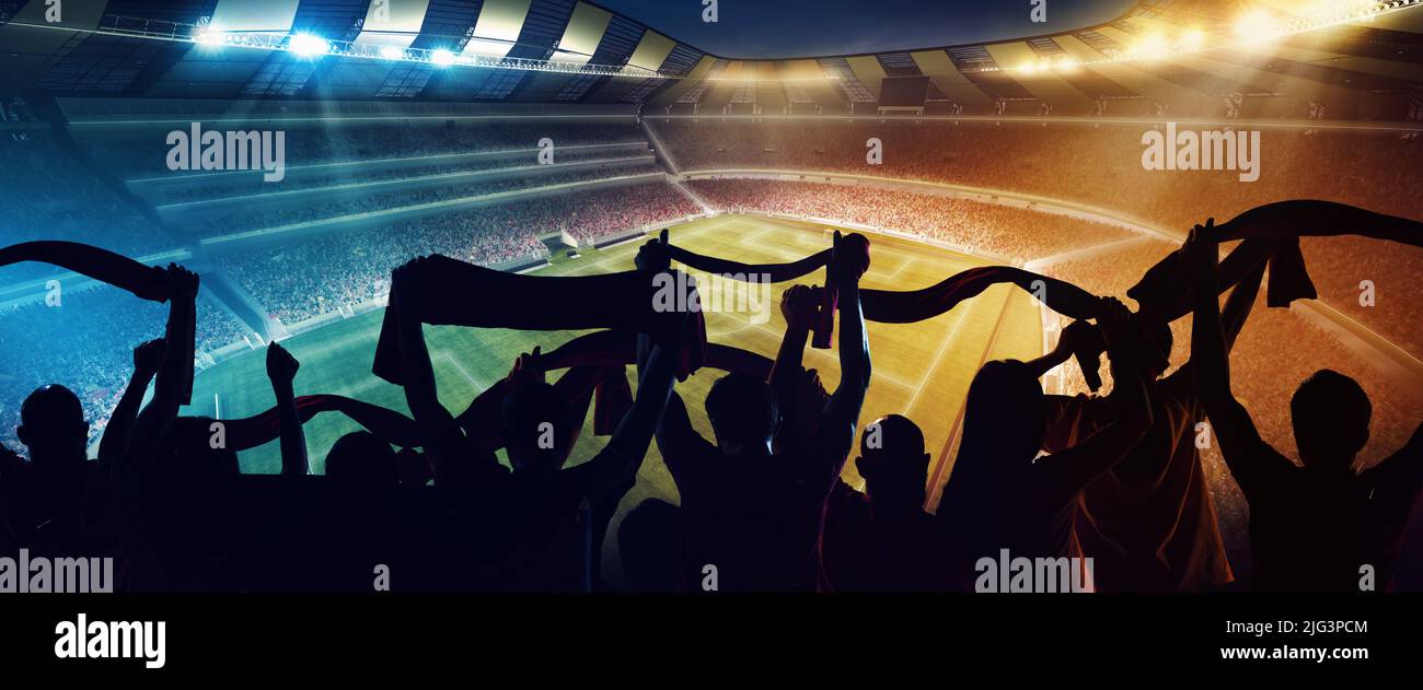 Soccer stands with advertising hi-res stock photography and images - Alamy