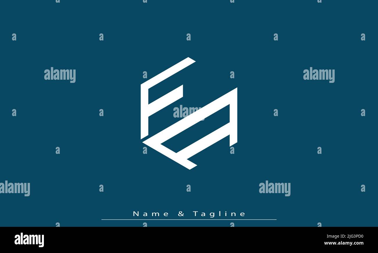 Alphabet letters Initials Monogram logo FA , AF Stock Vector Image ...