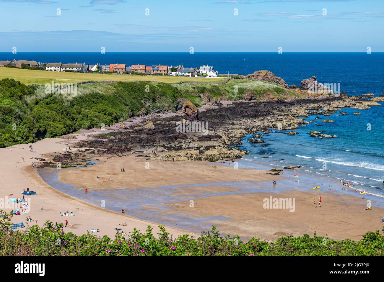 Coldingham Bay, Berwickshire, Scotland, United Kingdom, 7th July 2022 ...