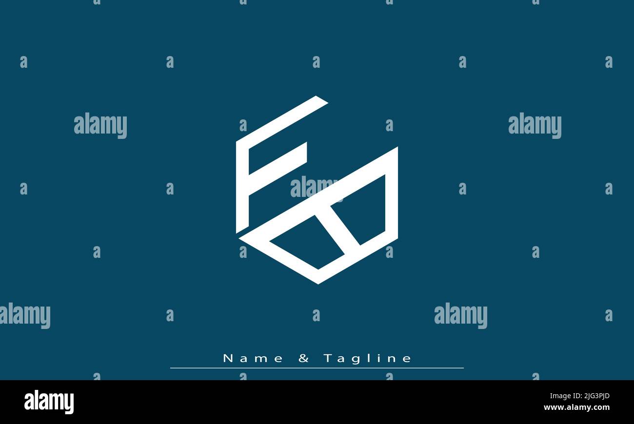 Alphabet letters Initials Monogram logo FB , BF Stock Vector Image ...