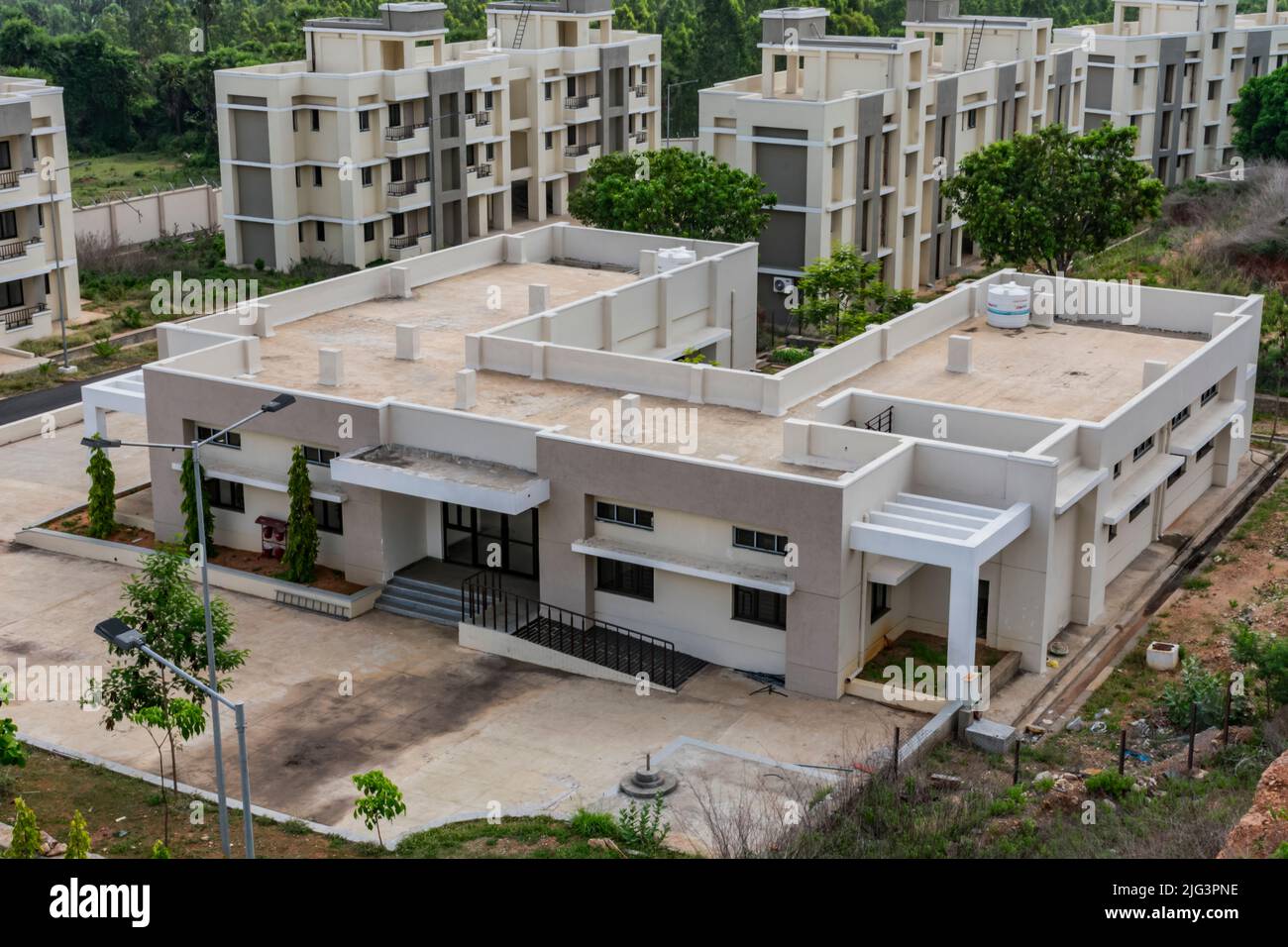 big bungalow looking awesome of a Indian colony Stock Photo - Alamy