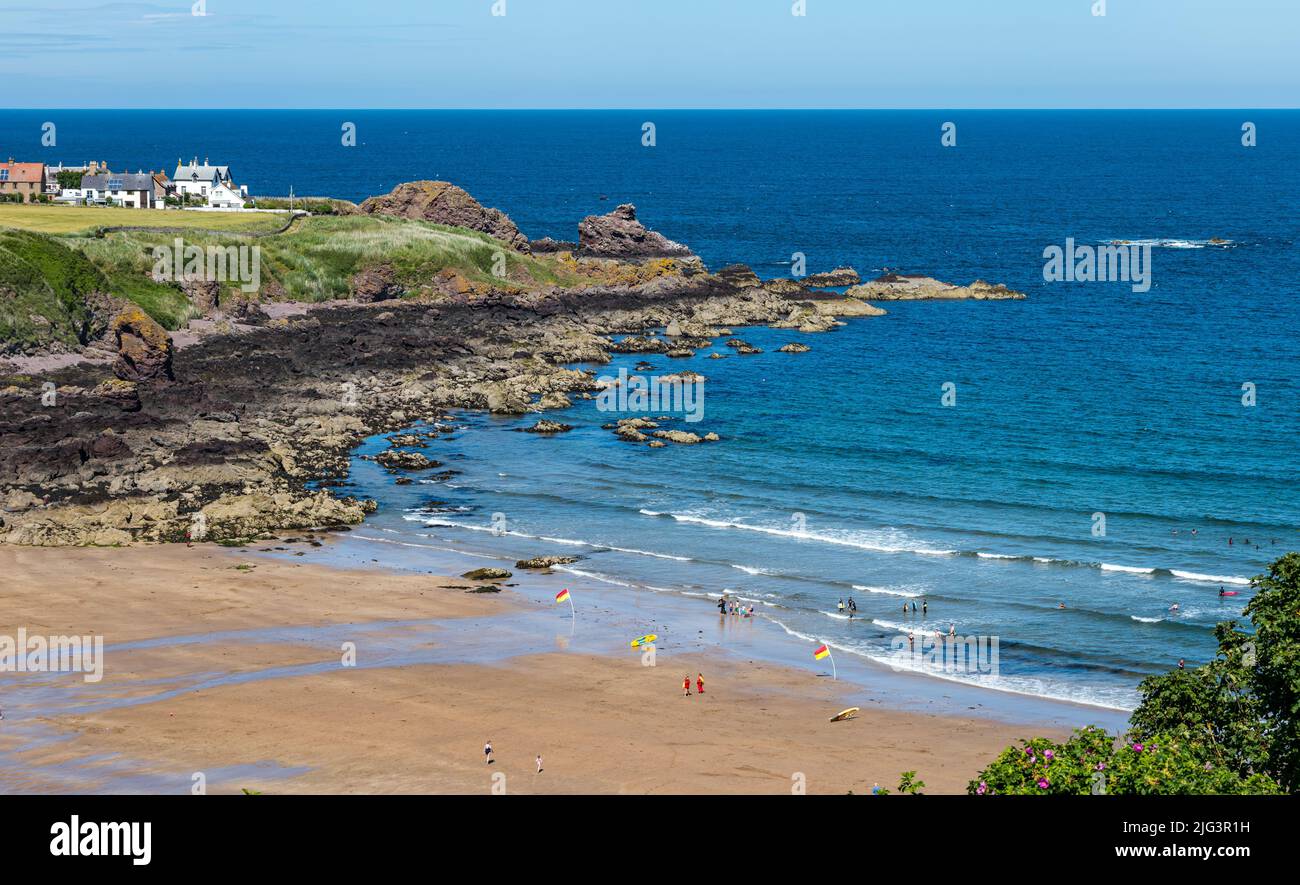 Coldingham Bay, Berwickshire, Scotland, United Kingdom, 7th July 2022 ...