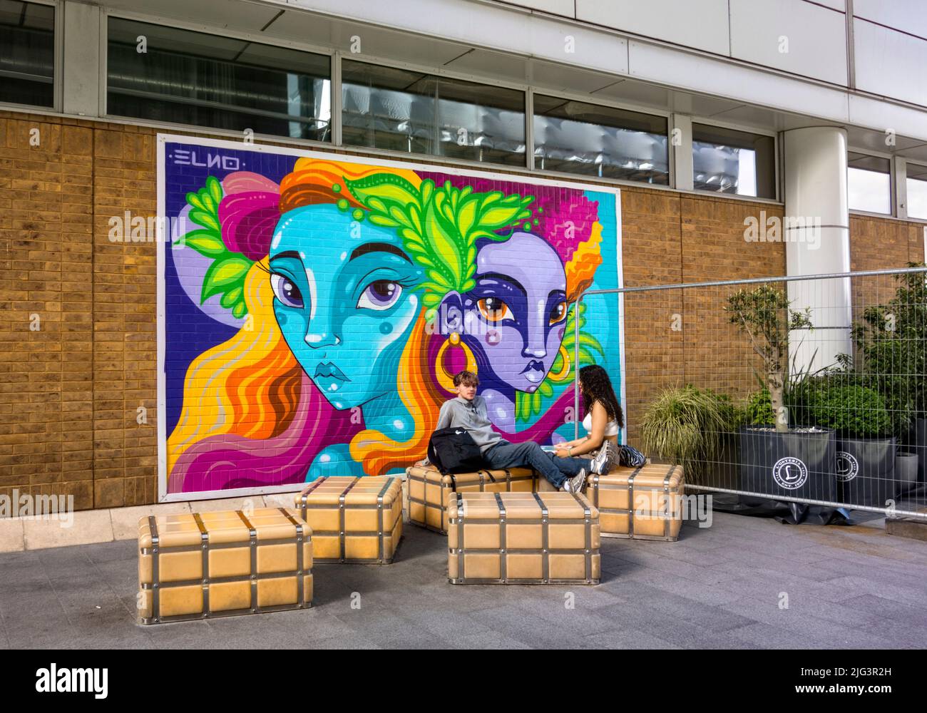 Elno street mural hi-res stock photography and images - Alamy