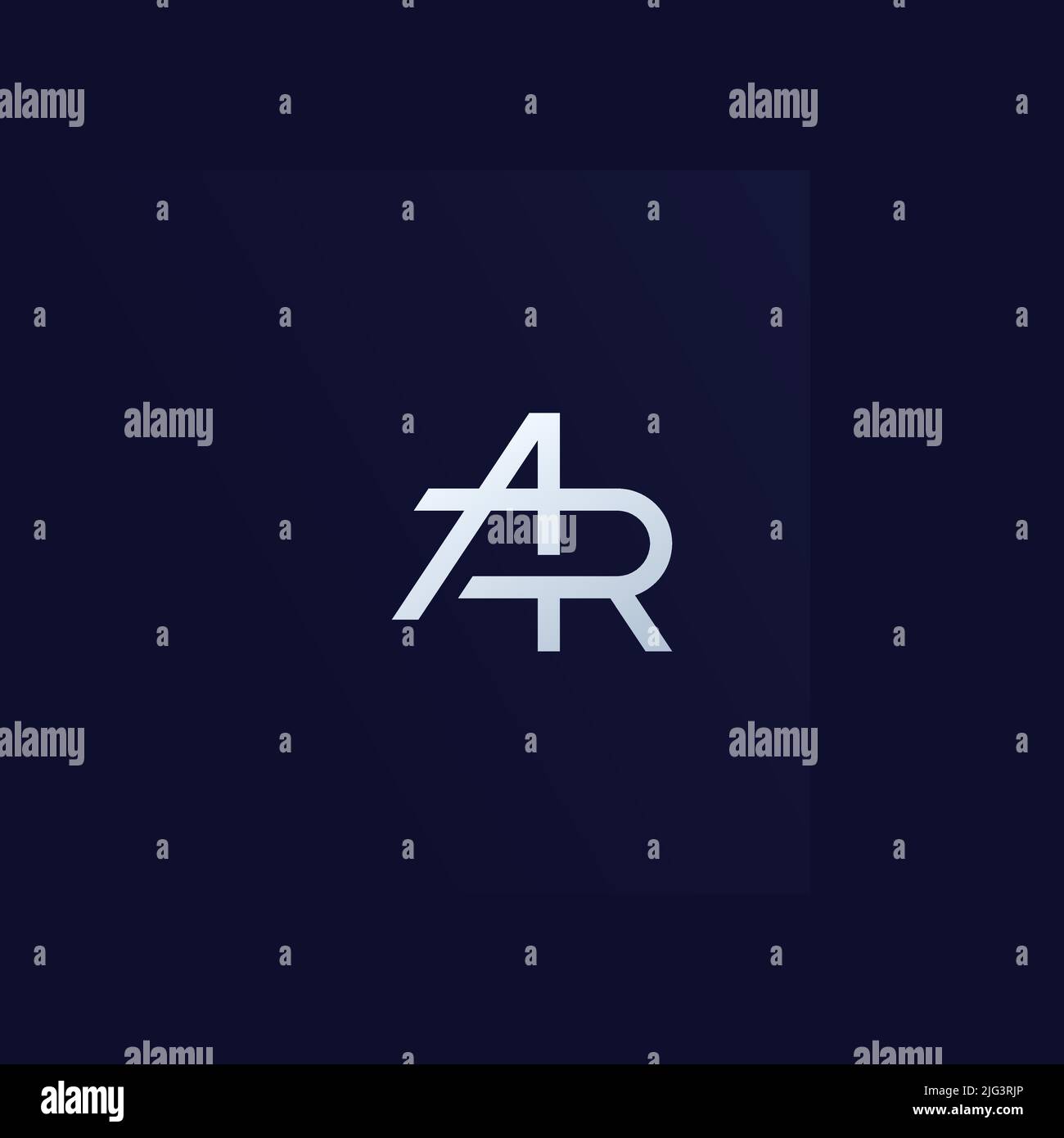 AR letters, monogram logo design Stock Vector Image & Art - Alamy