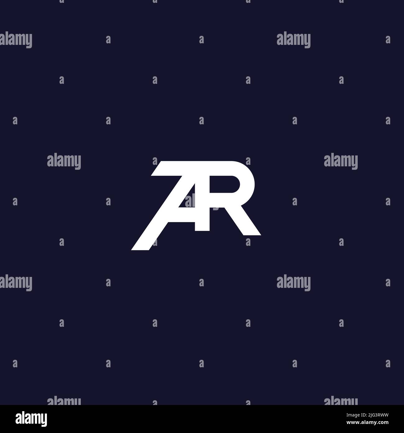 AR letters logo design, vector monogram Stock Vector Image & Art - Alamy