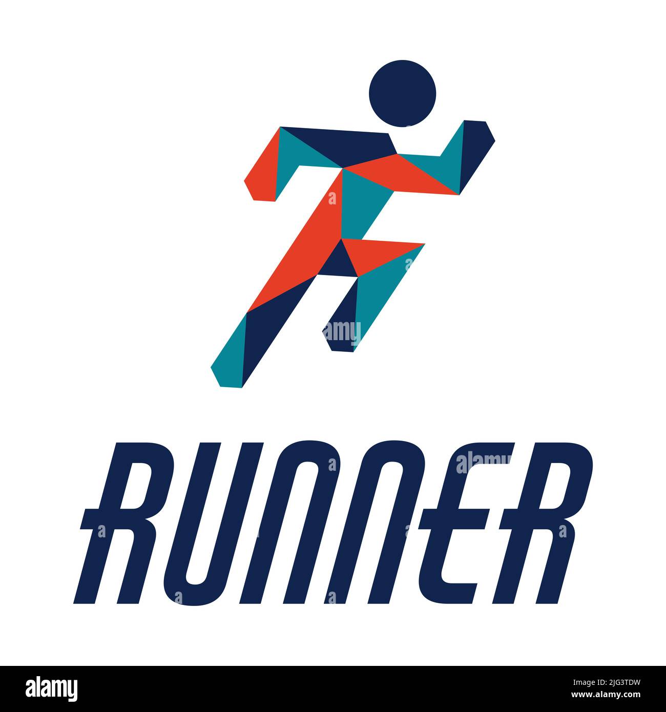 Running man icon. Silhouette sprinter male. Isolated on white ...