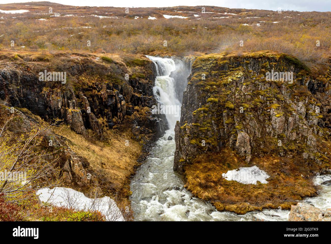 Fardagafoss is a waterfall located just outside of Egilsstaðir on the ...