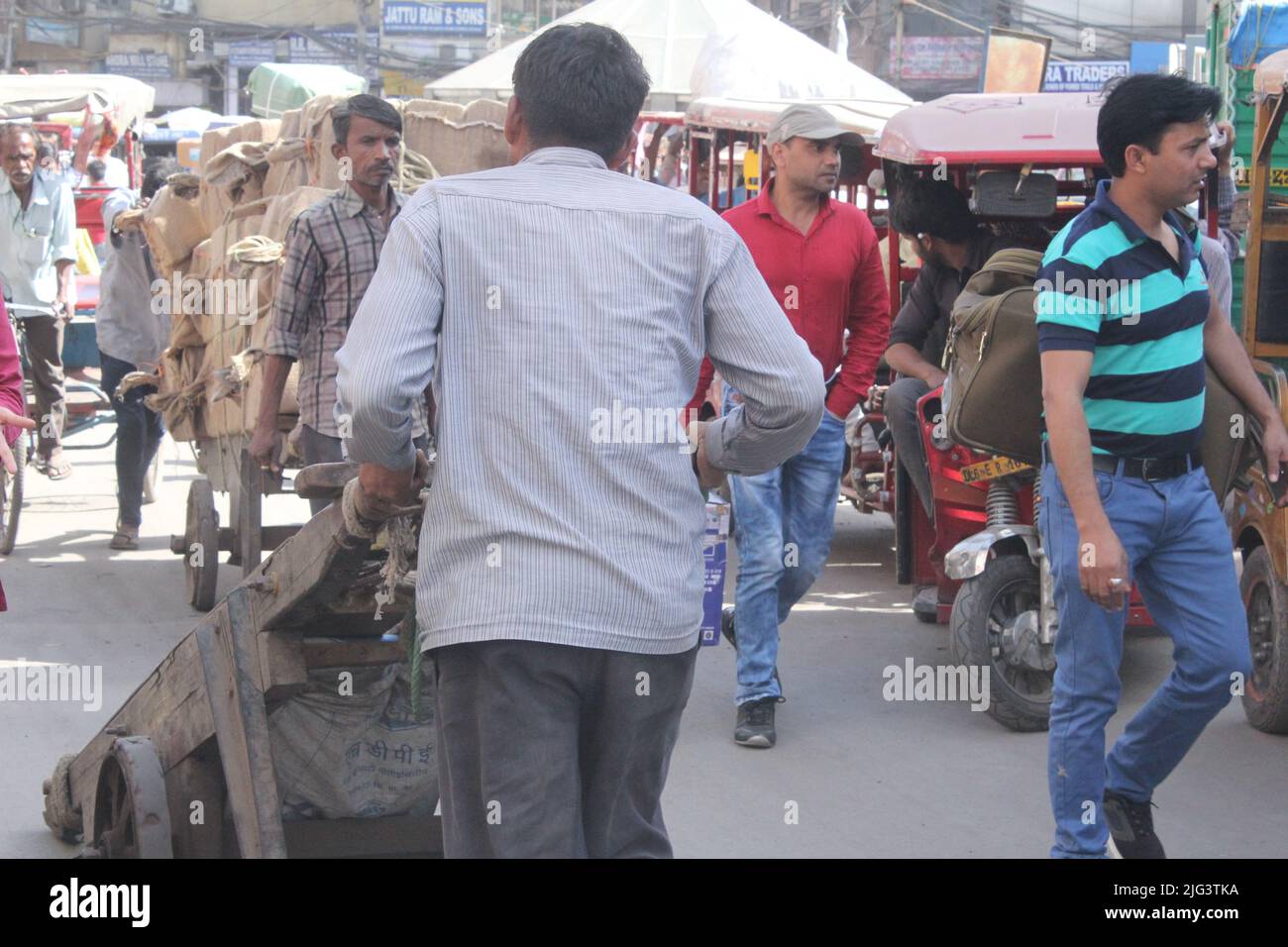 Glimpses of Old Delhi, Chawri Bazaar Stock Photo - Alamy