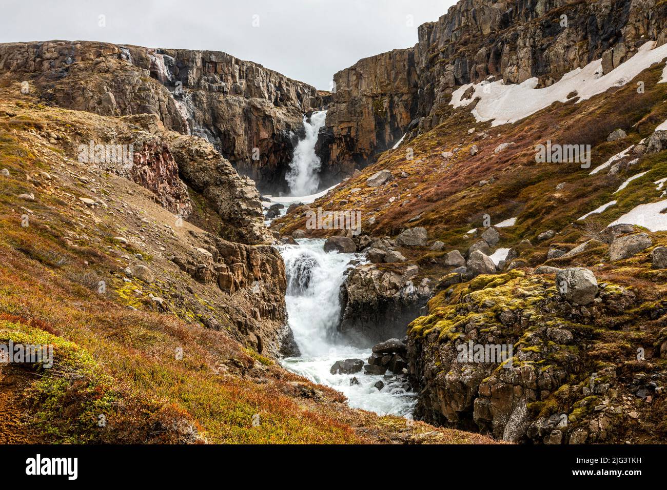 Fardagafoss is a waterfall located just outside of Egilsstaðir on the ...