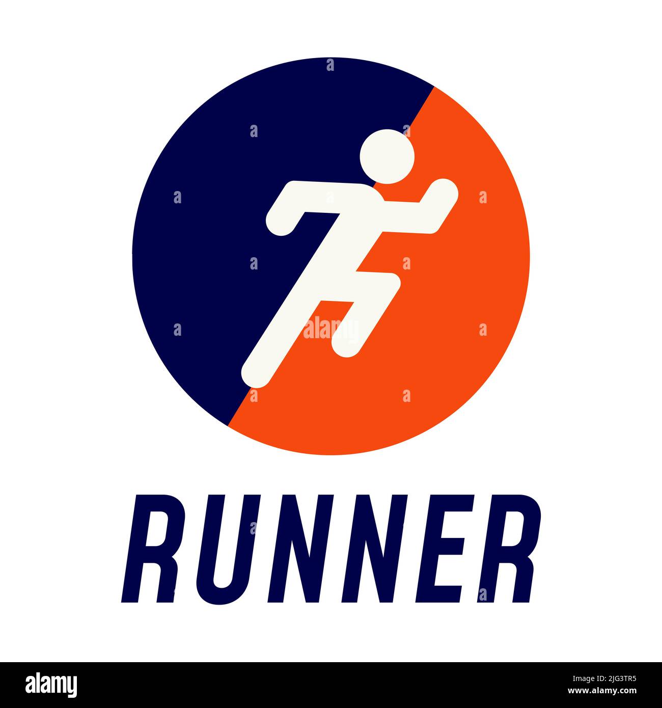 Running man icon. Silhouette sprinter male. Isolated on white ...