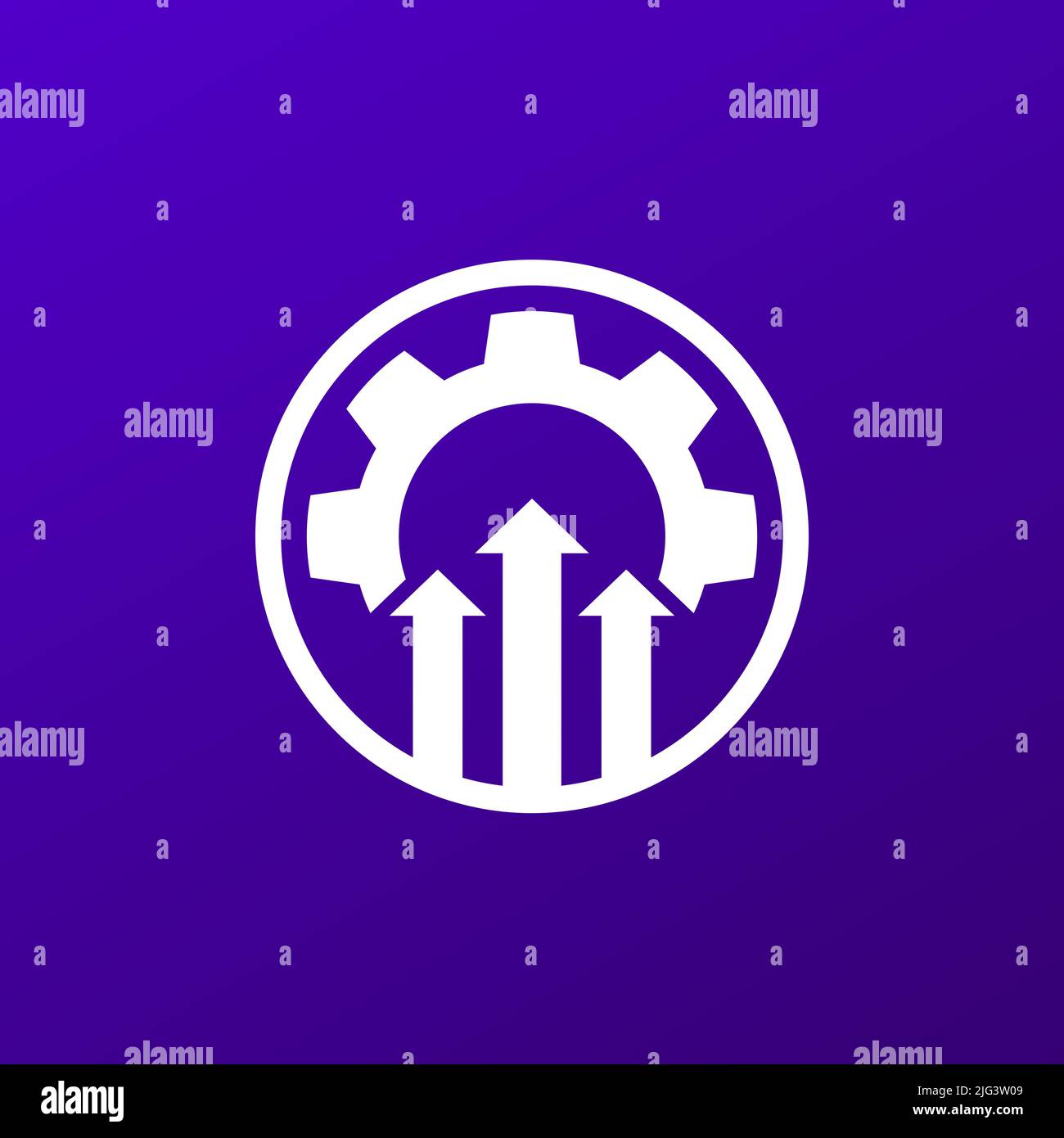 efficiency and production growth vector icon Stock Vector Image & Art ...