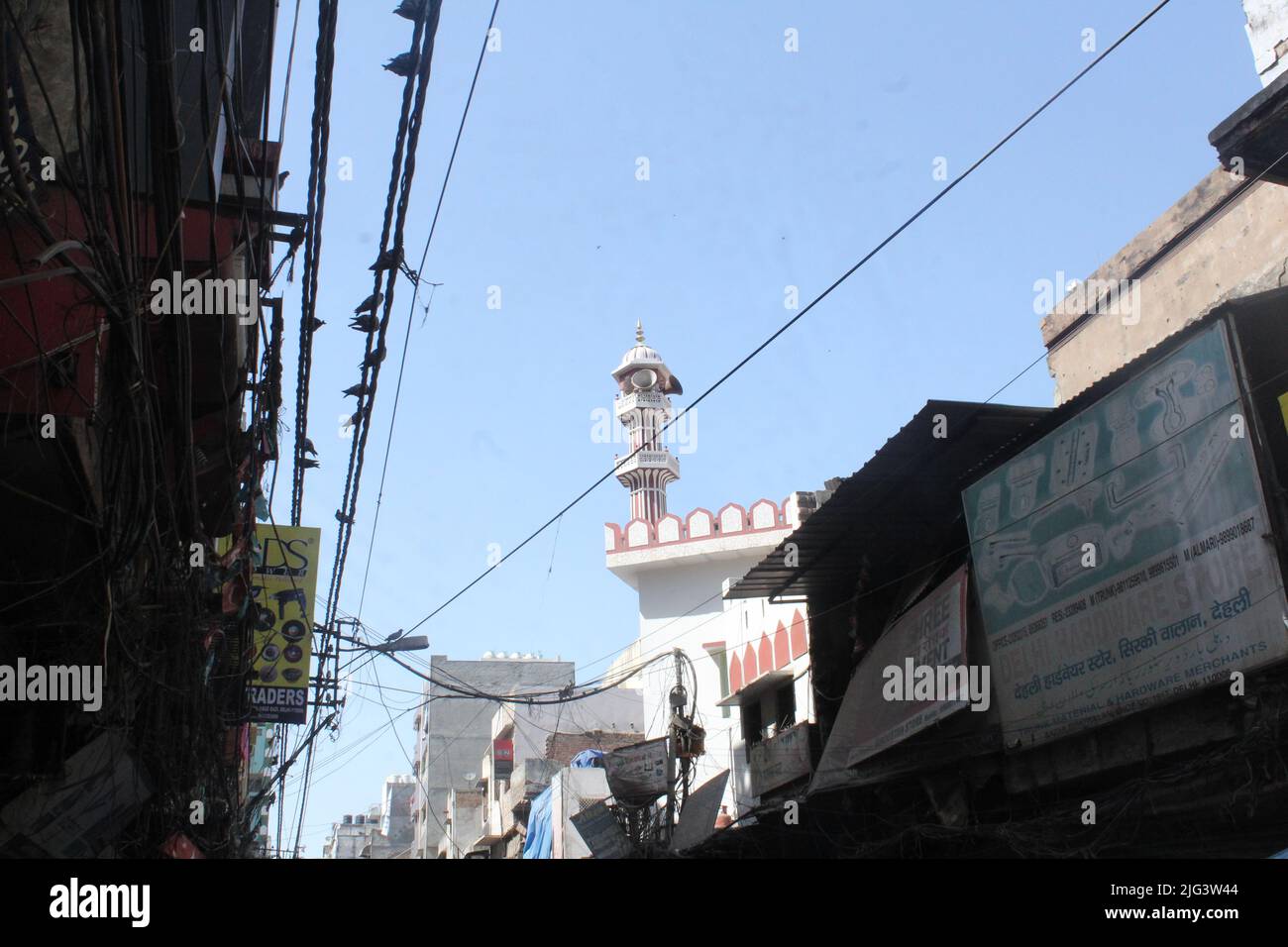 Glimpses of Old Delhi, Chawri Bazaar Stock Photo - Alamy