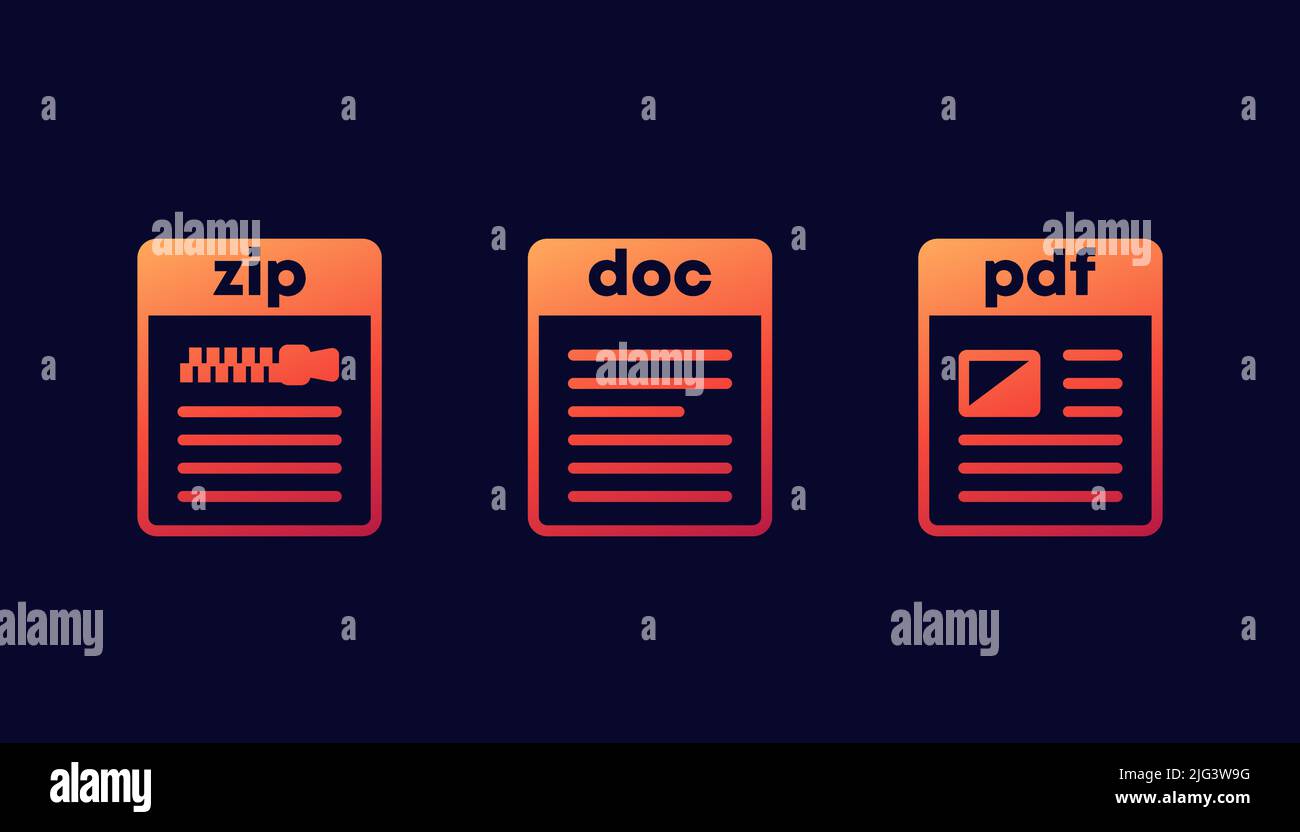 Pdf file format simple Stock Vector Images - Alamy