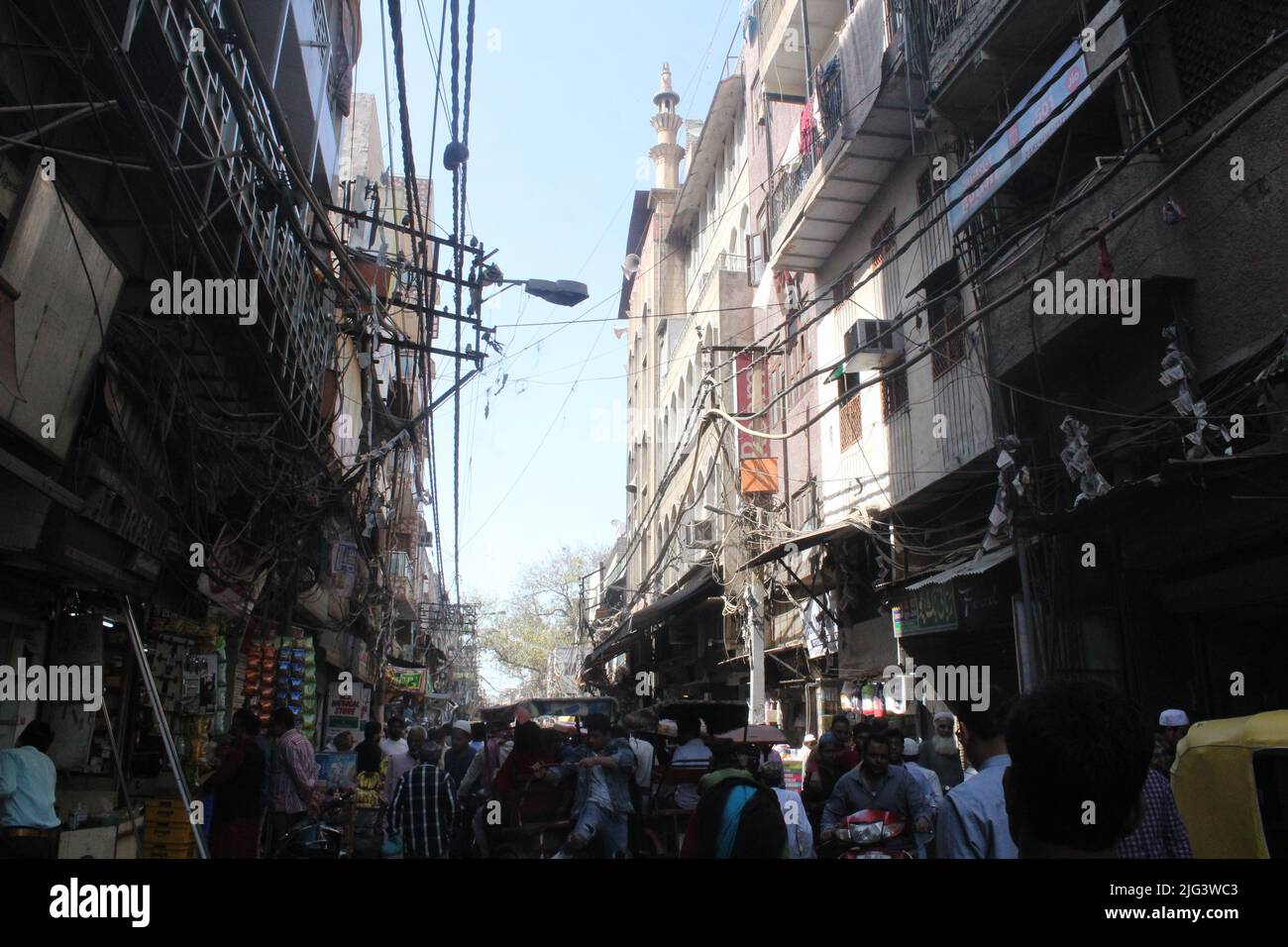 Glimpses of Old Delhi, Chawri Bazaar Stock Photo - Alamy