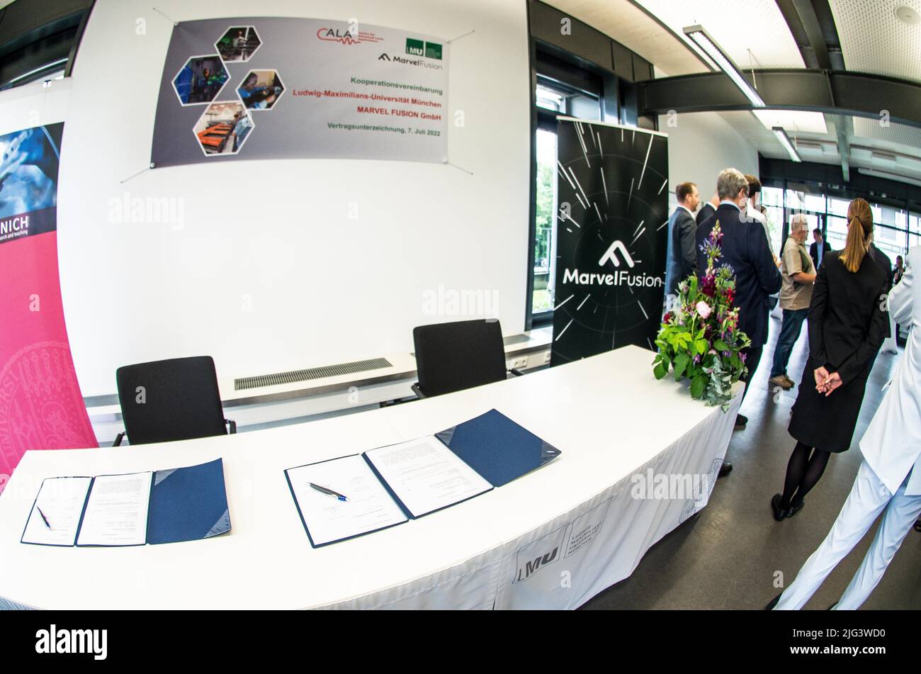 Munich, Bavaria, Germany. 7th July, 2022. Inside the CALA laser labs at ...