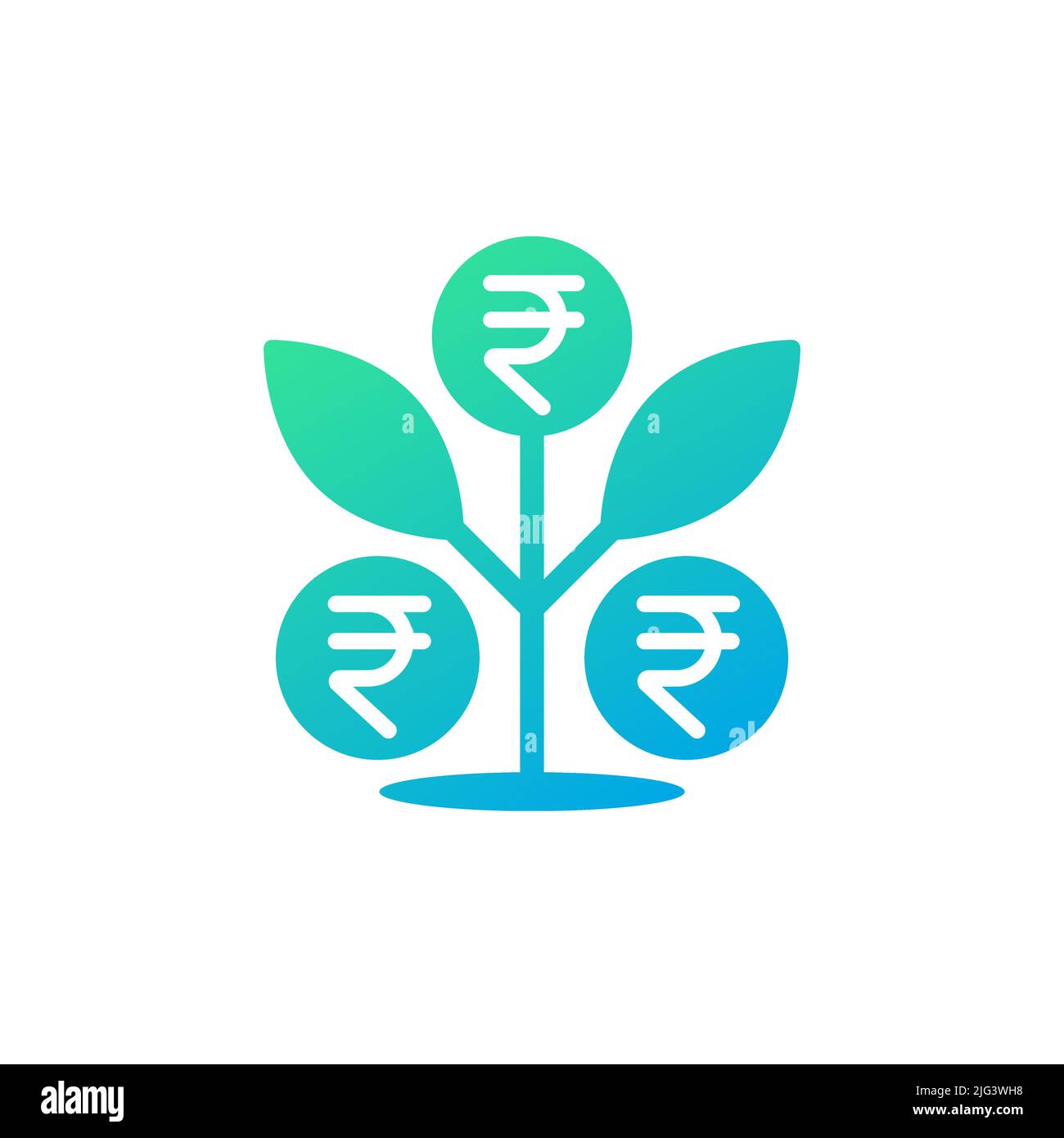 Rupee tree Stock Vector Images - Alamy