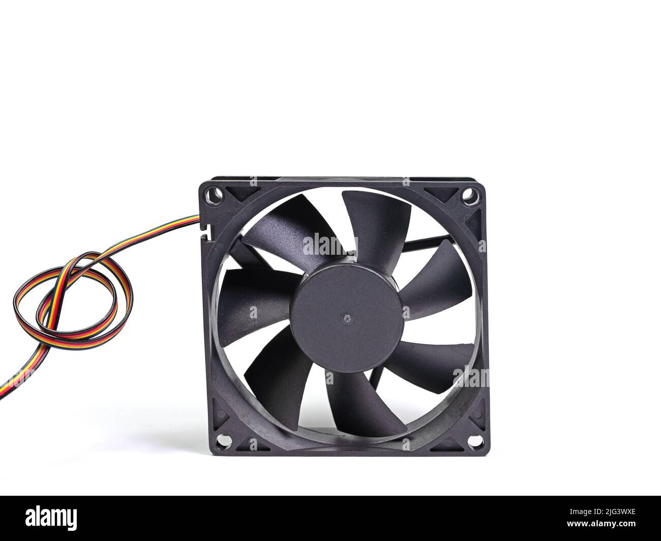 PC fan against white background Stock Photo - Alamy