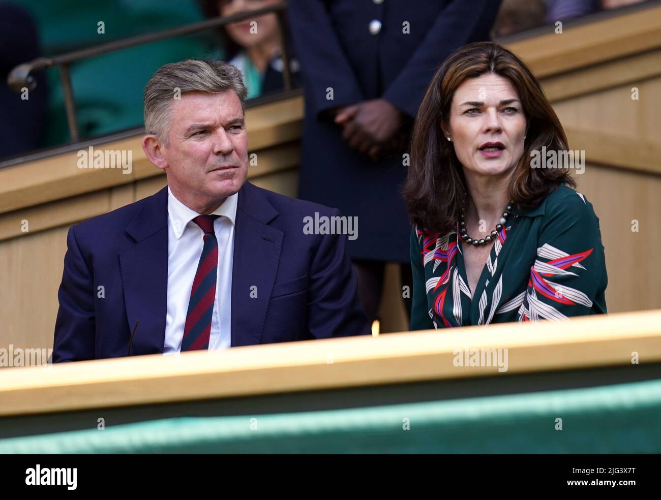 Chair, British Olympic Association, Sir Hugh Robertson with his wife ...