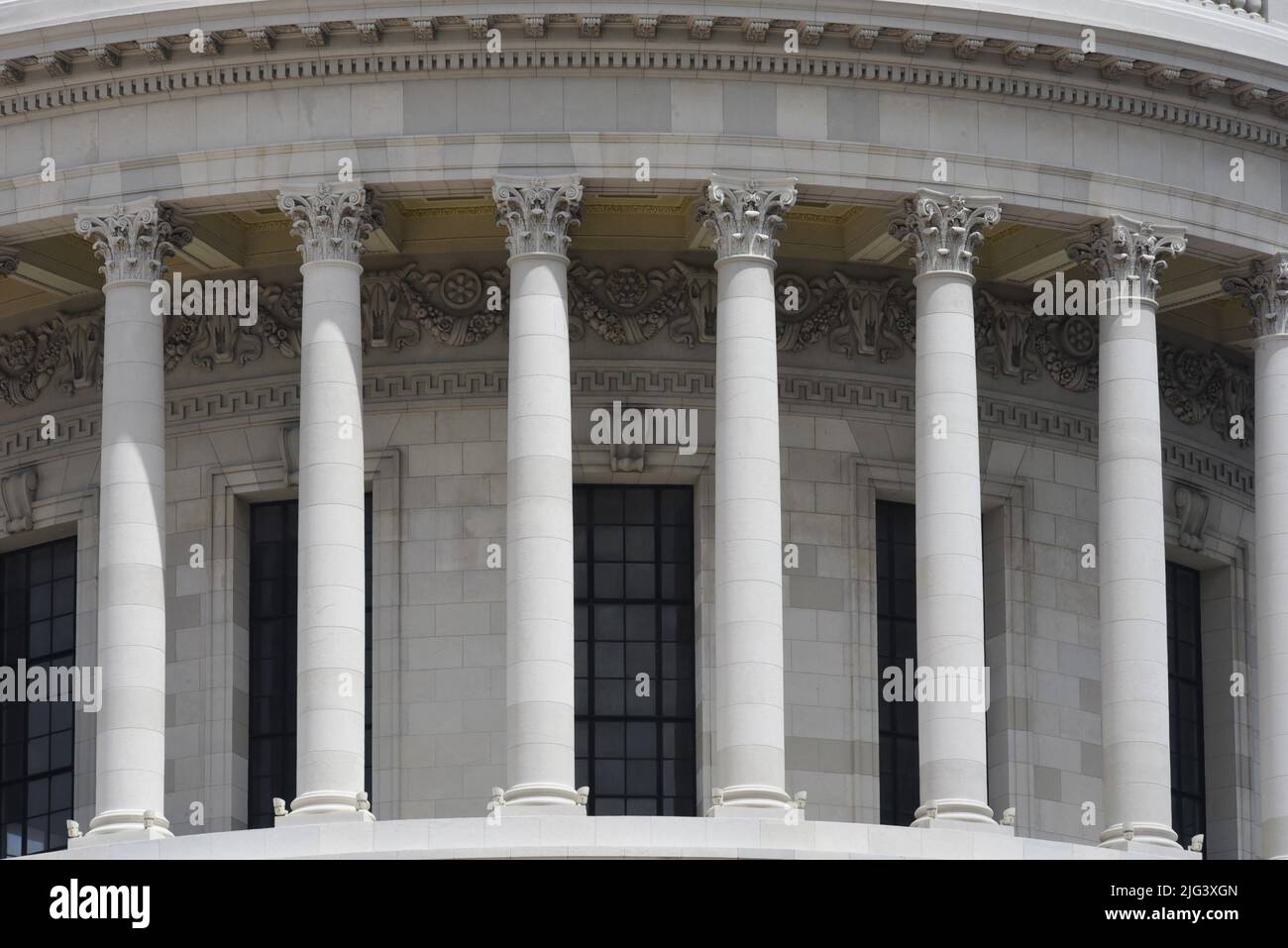 Ionic order columns on the exterior of El Capitolio, the emblematic ...