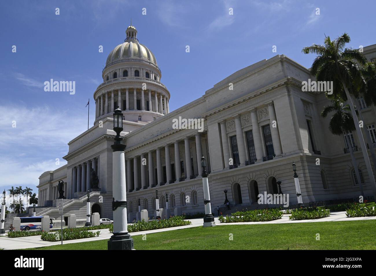 Landscape with panoramic view of El Capitolio, the emblematic National ...