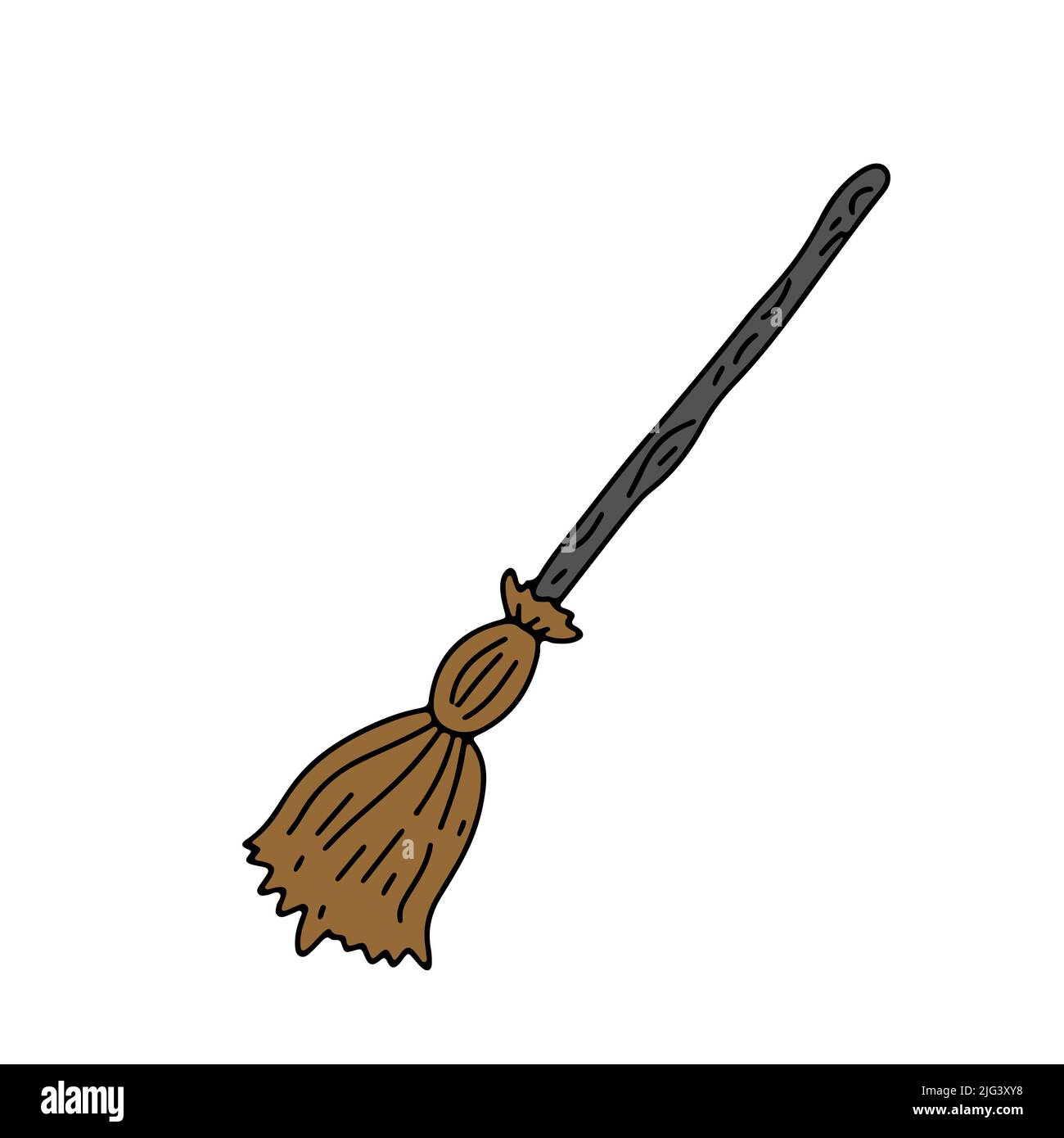 Witch On Broom Clip Art