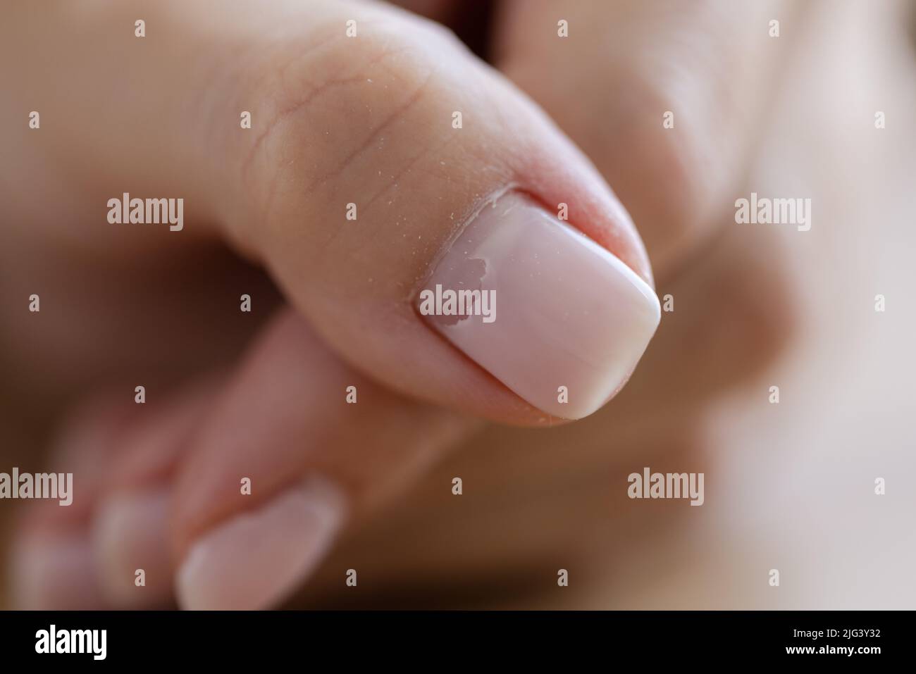 Woman chipped nail polish hi-res stock photography and images - Alamy