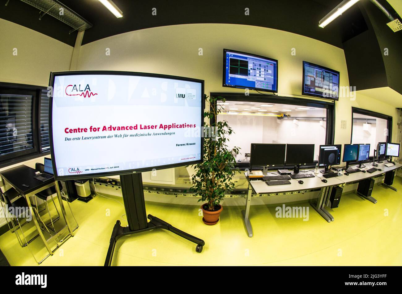 Munich, Bavaria, Germany. 7th July, 2022. Inside the CALA laser labs at ...