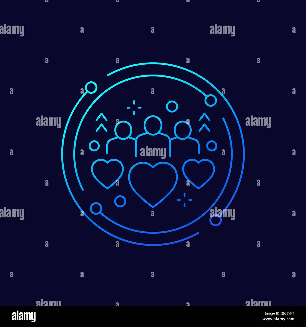community, people icon, linear design Stock Vector Image & Art - Alamy