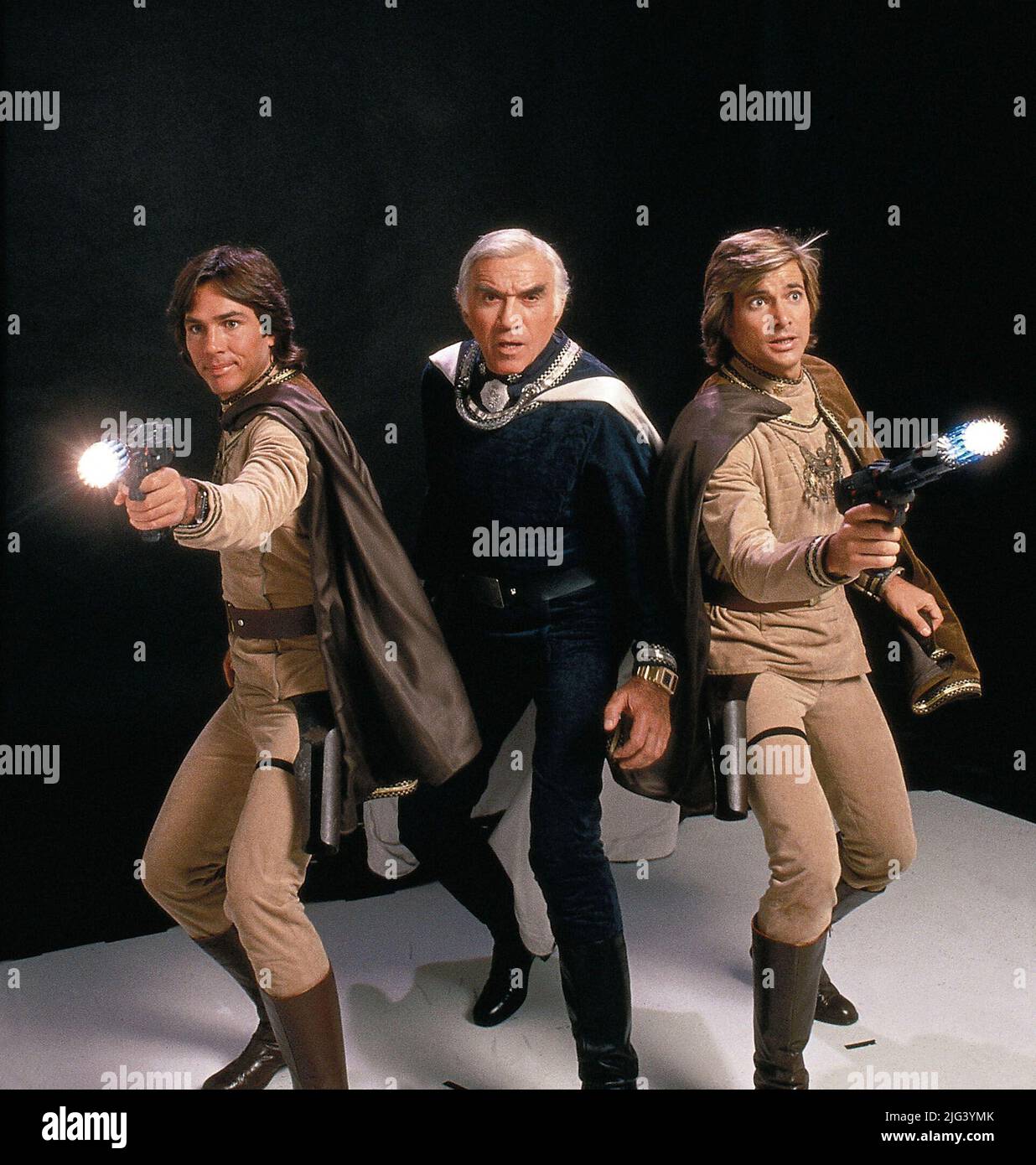 Richard hatch dirk benedict battlestar hi-res stock photography and ...