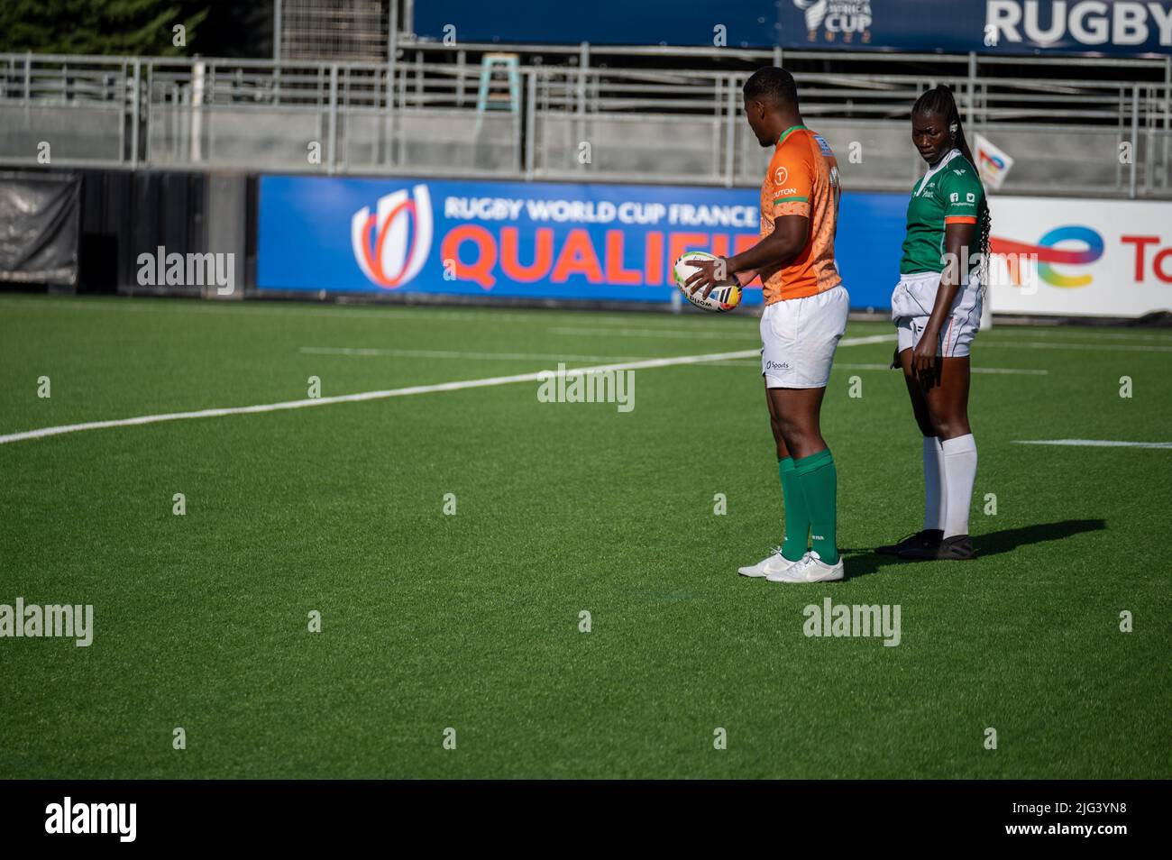 Ivory Coast Player during the Rugby Africa Cup 2022, World Cup 2023 ...