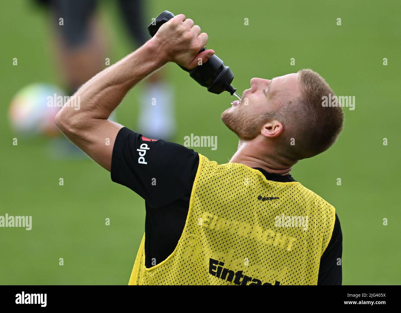07 July 2022, Hessen, Frankfurt/Main: Hrvoje Smolcic drinks during the ...