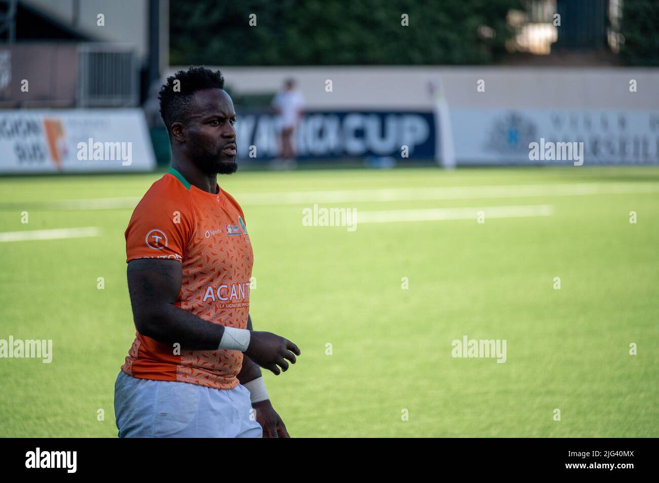 Ivory Coast player during the Rugby Africa Cup 2022, World Cup 2023 ...