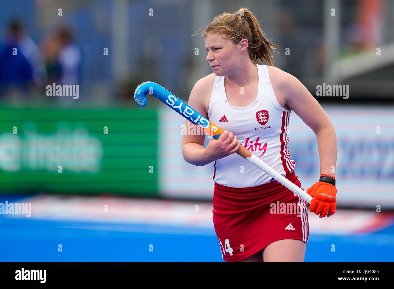 AMSTELVEEN, NETHERLANDS - JULY 7: Tessa Howard of England during the ...