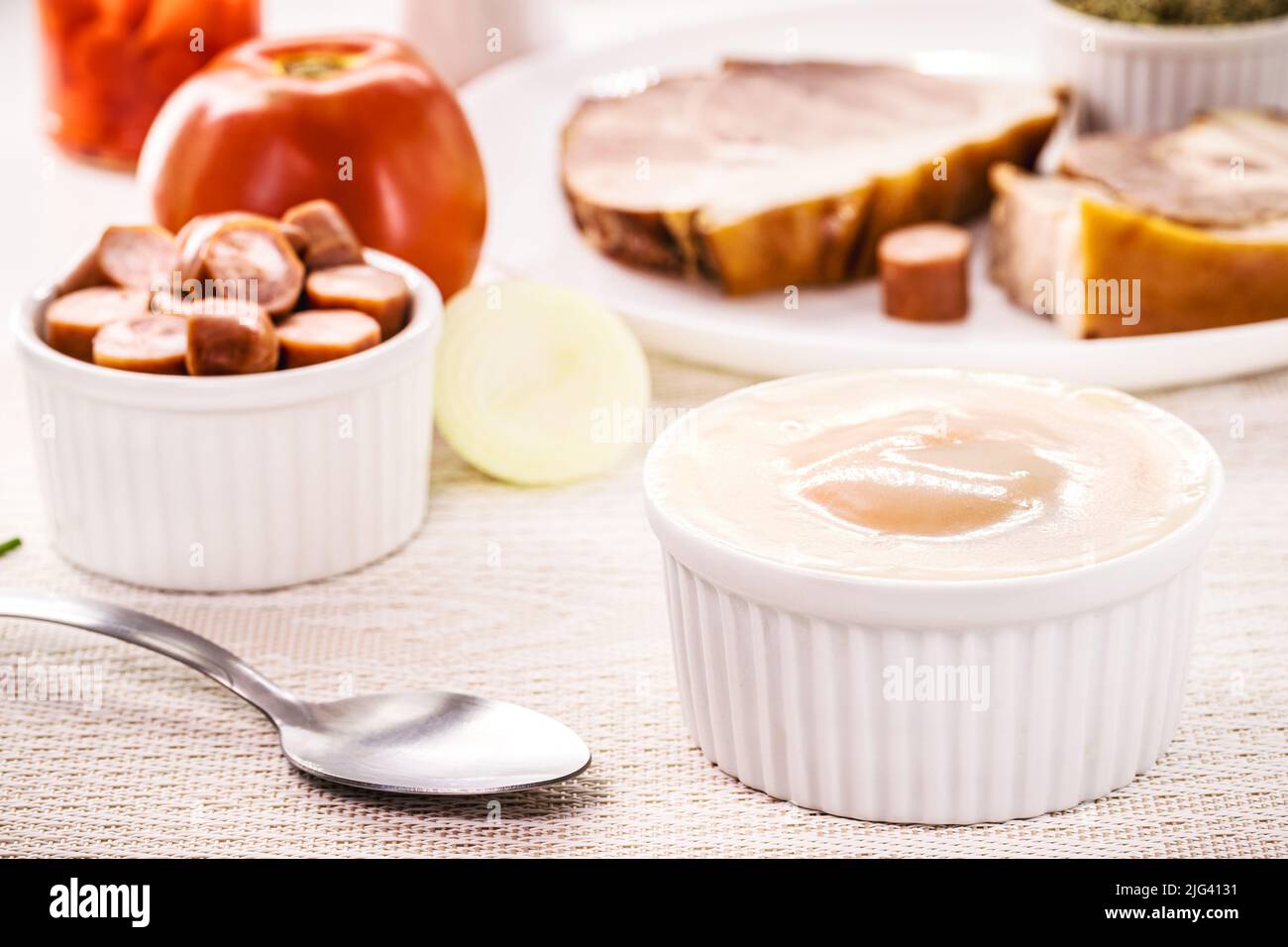 pork fat lard, pork fat used as a Brazilian culinary ingredient, bacon ...