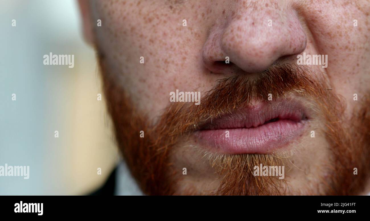 Angry redhead beard young man hi-res stock photography and images - Alamy